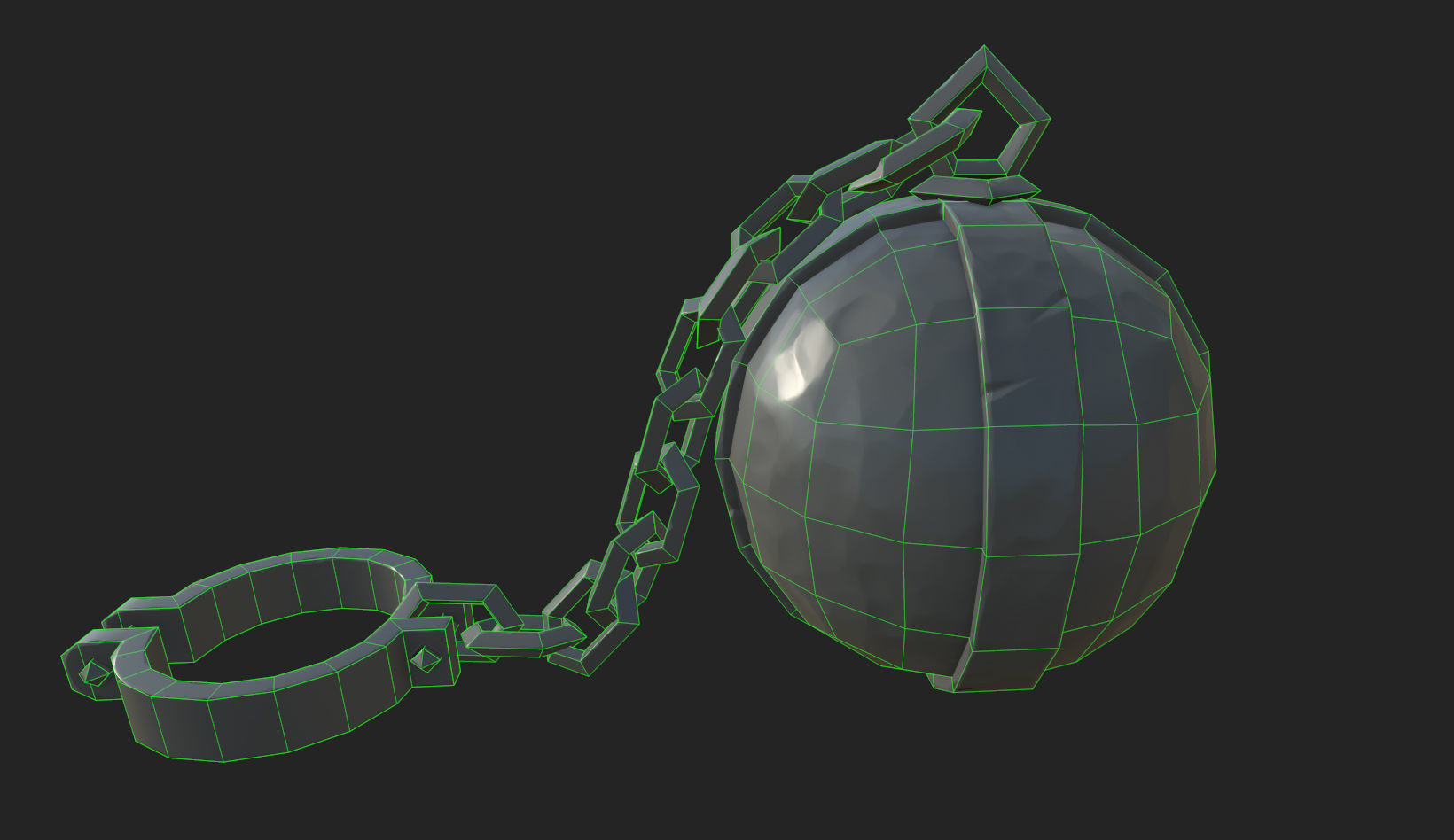 3D model Stylized PBR Prison Ball VR / AR / low-poly | CGTrader
