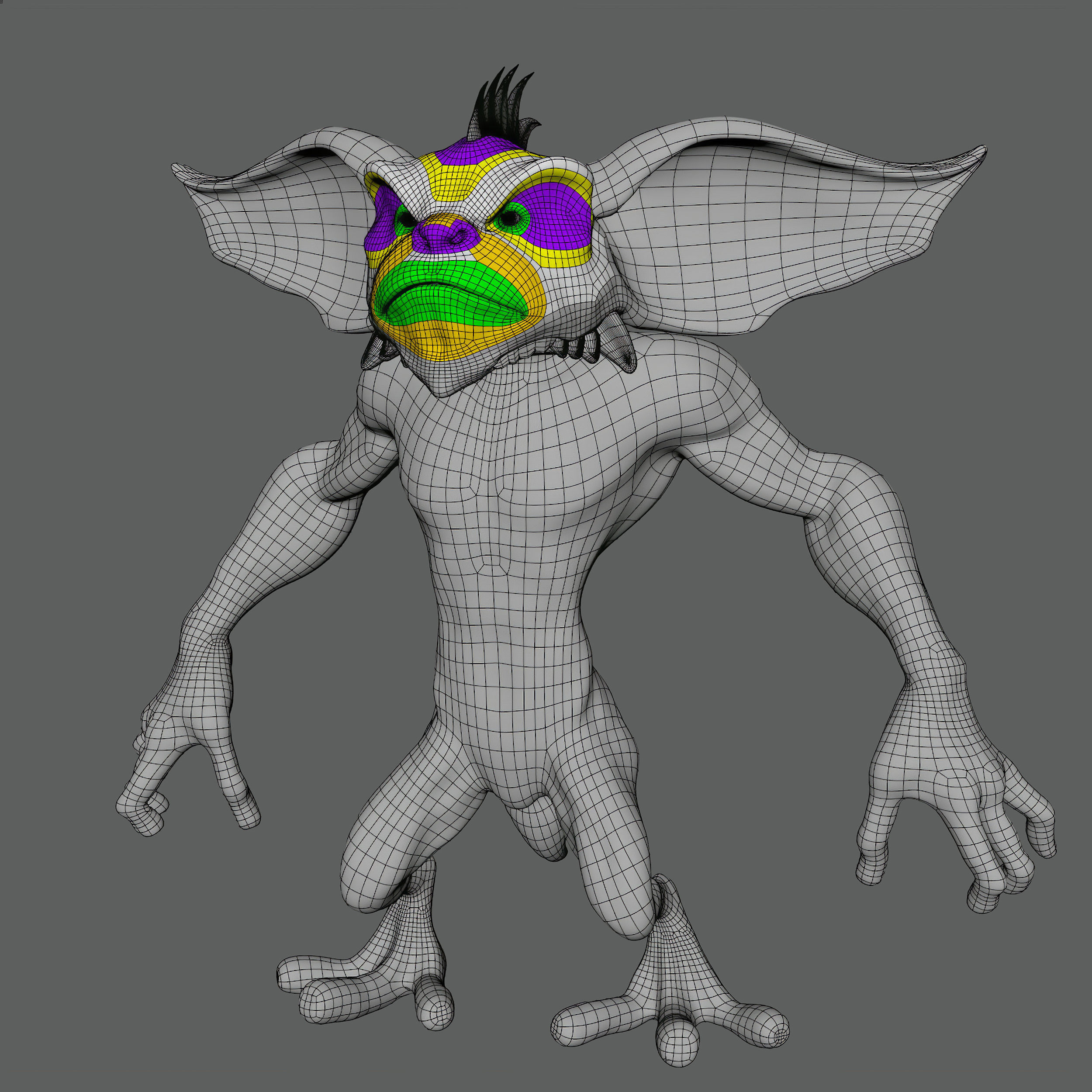 Gremlin Character 3D model rigged | CGTrader