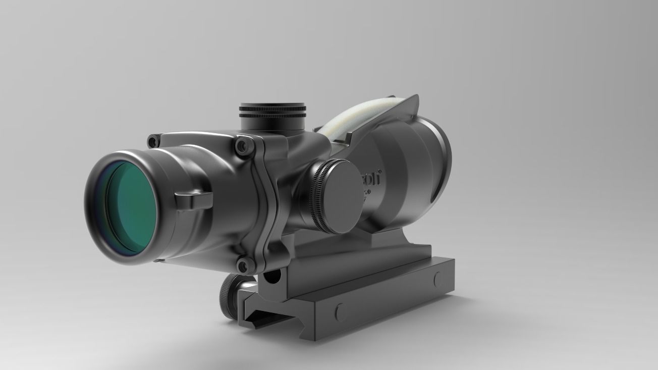 Tricon ACOG 4x scope 3D model | CGTrader