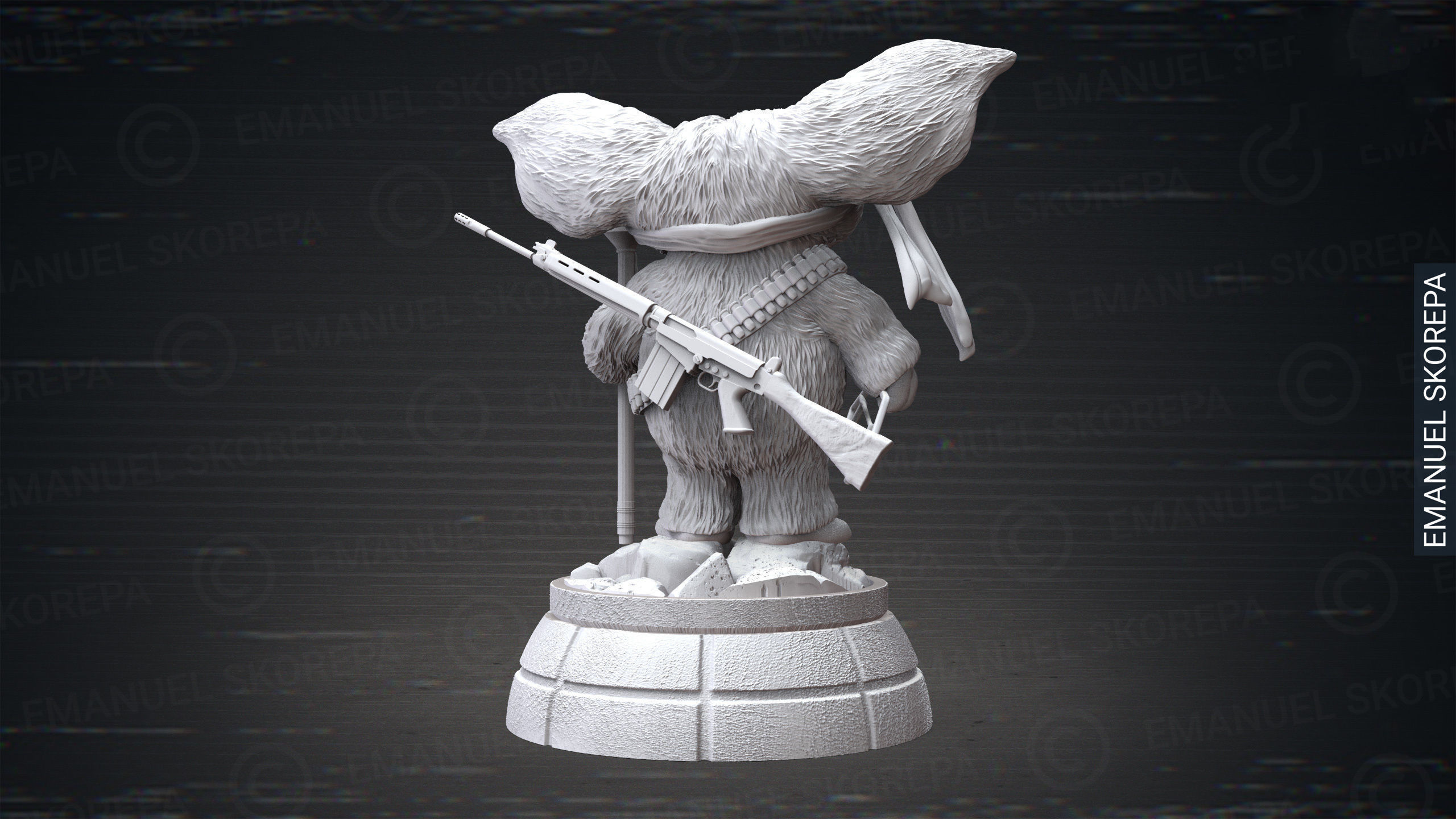 Gizmo Rambo 3D Print 3D model 3D printable | CGTrader