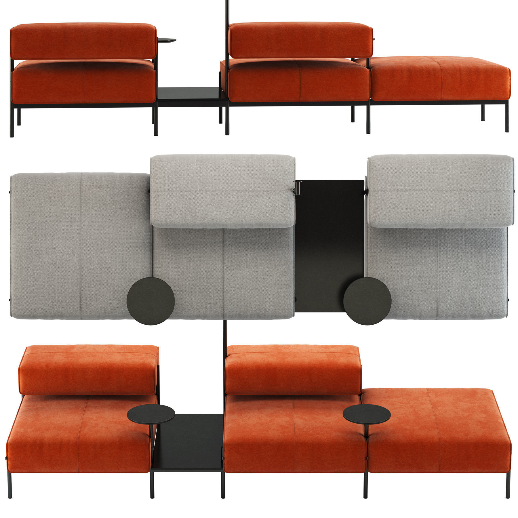 OFFECCT Lucy Sofa System 3D model | CGTrader
