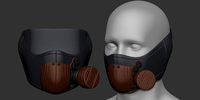 gas mask helmet high poly sculpt 3d printable 3D model | CGTrader