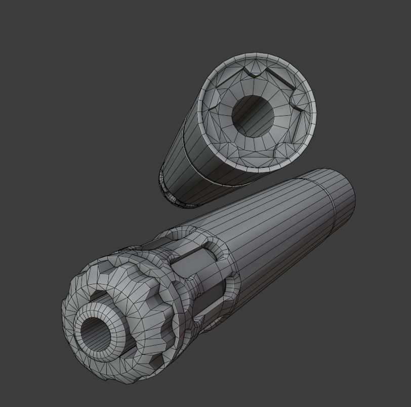 3D model Silencer VR / AR / low-poly | CGTrader
