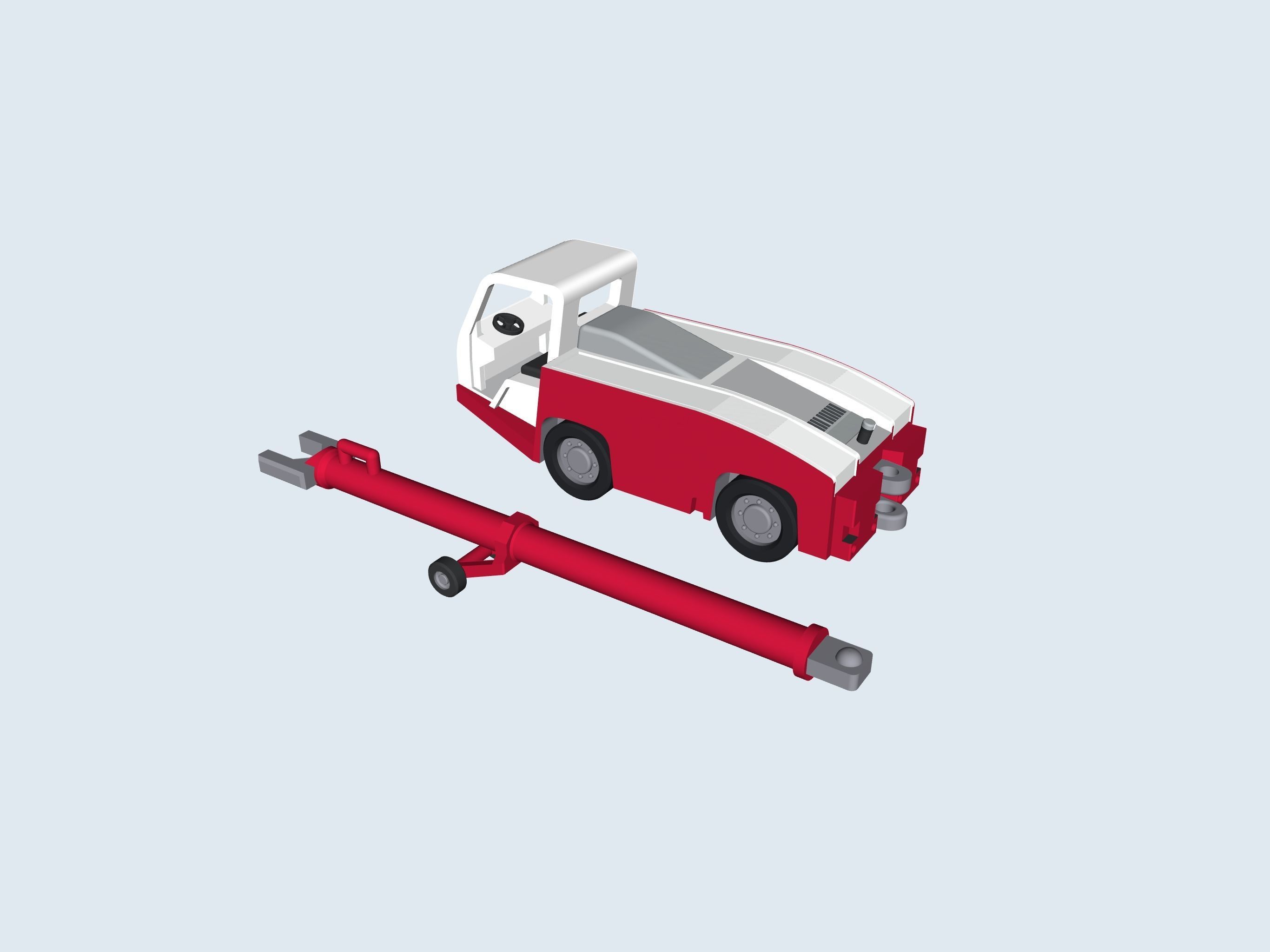 TLD TMX 150 pushback tractor 3D model 3D printable | CGTrader