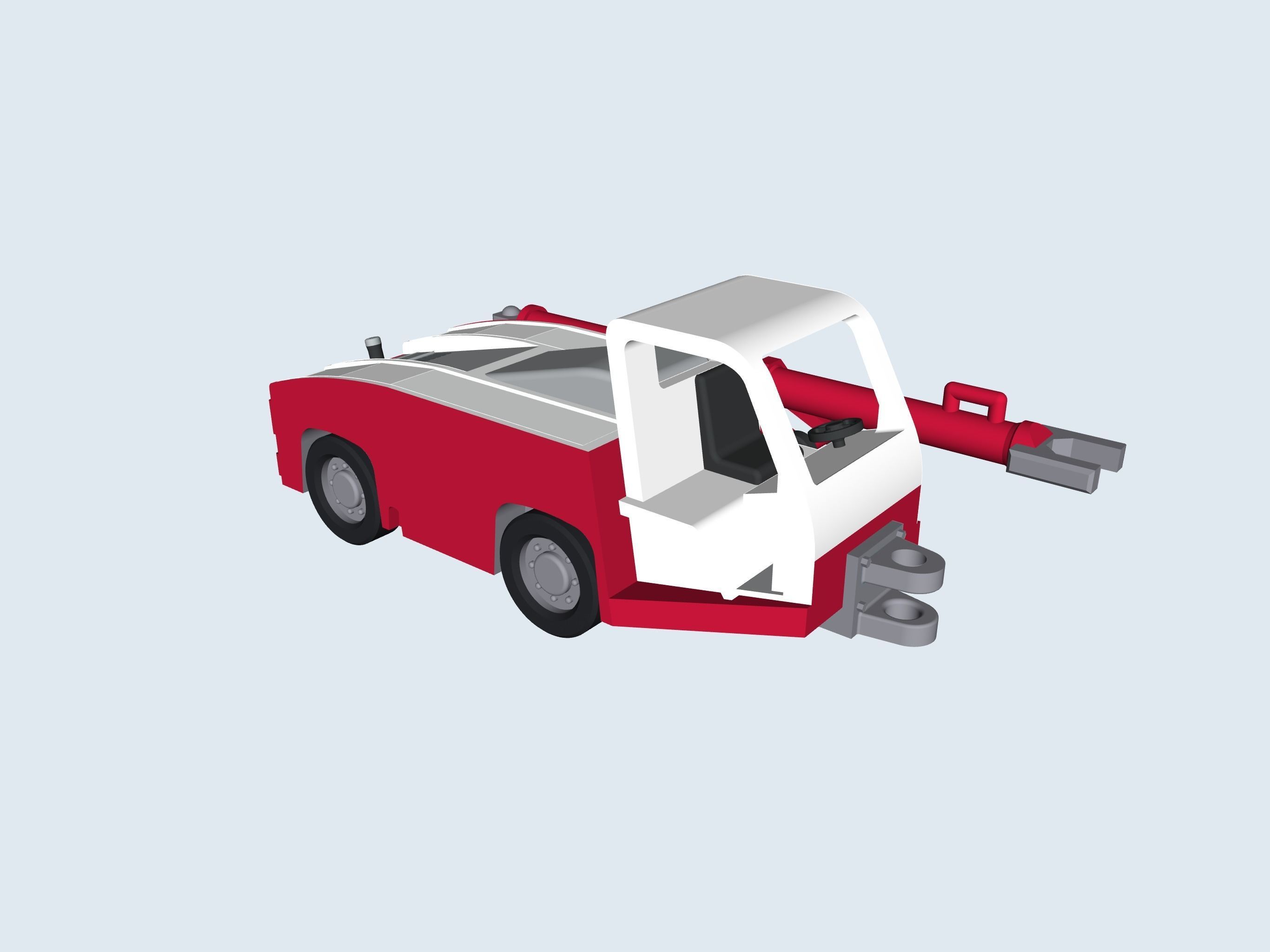 TLD TMX 150 pushback tractor 3D model 3D printable | CGTrader