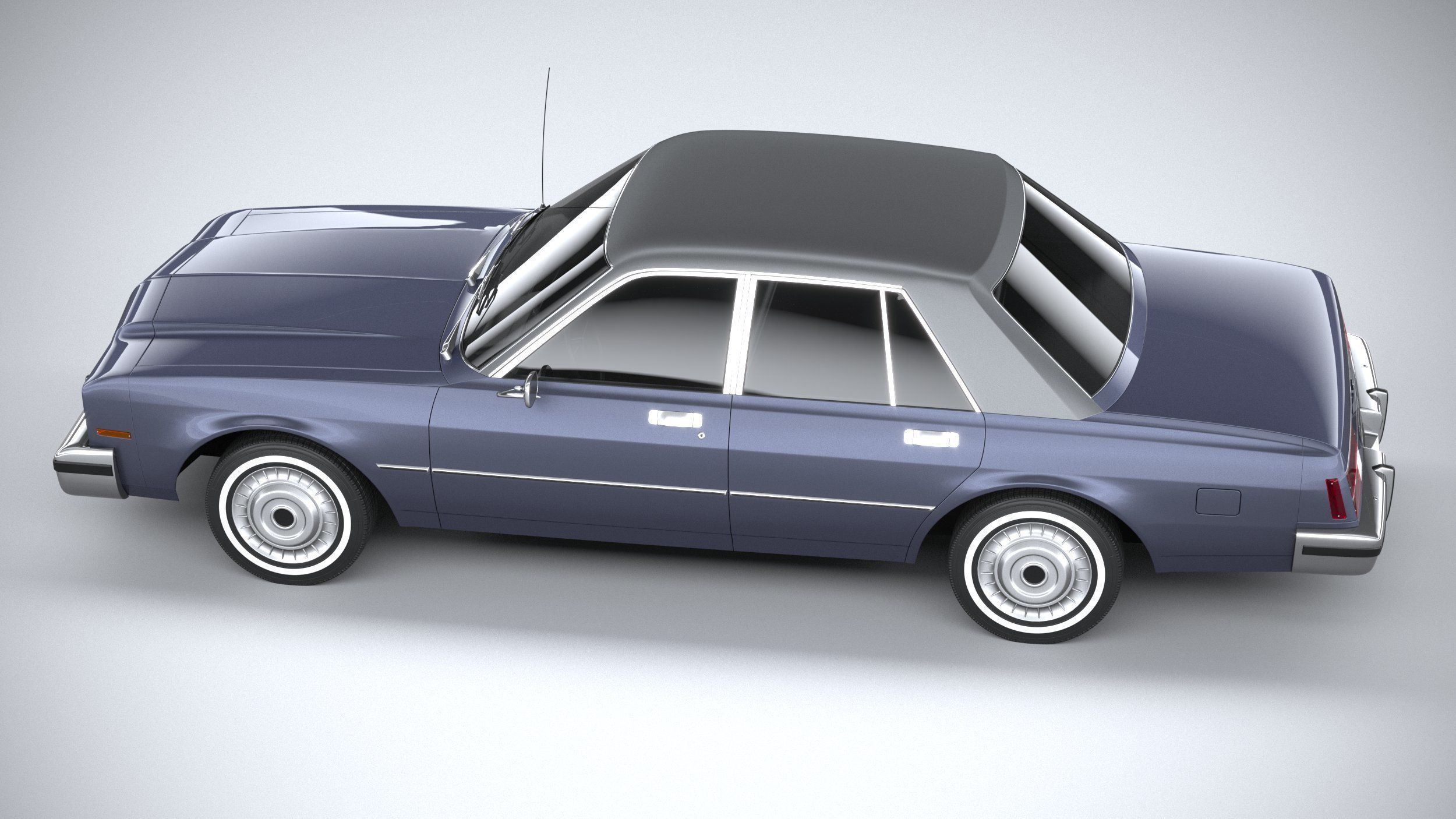 Generic American Classic sedan 1970 3D model | CGTrader
