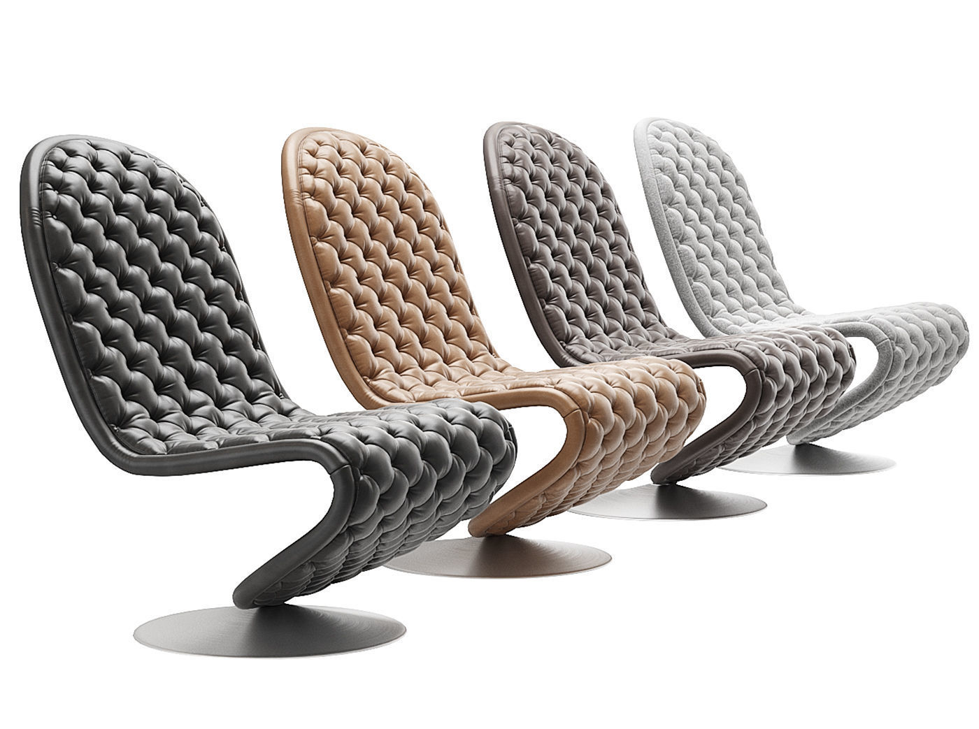 verpan system 123 lounge chair 3D model | CGTrader