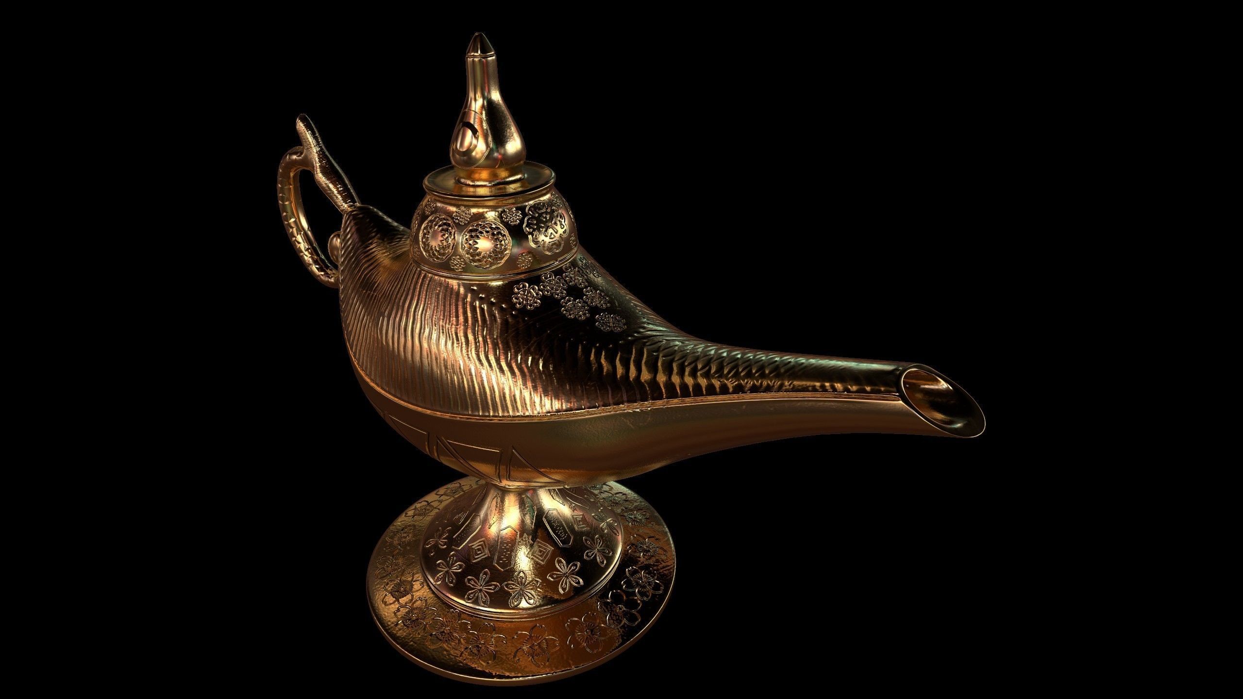 Aladdin lamp 3D model | CGTrader