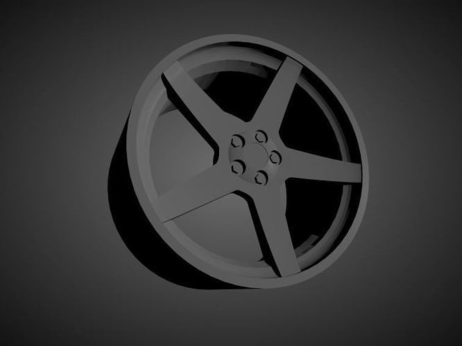 Vossen CV3-R scalable and Printable rim 3D model 3D printable | CGTrader