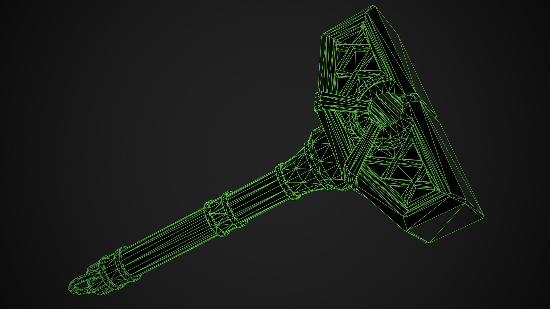 3D model Fantasy Hammer 05 VR / AR / low-poly | CGTrader