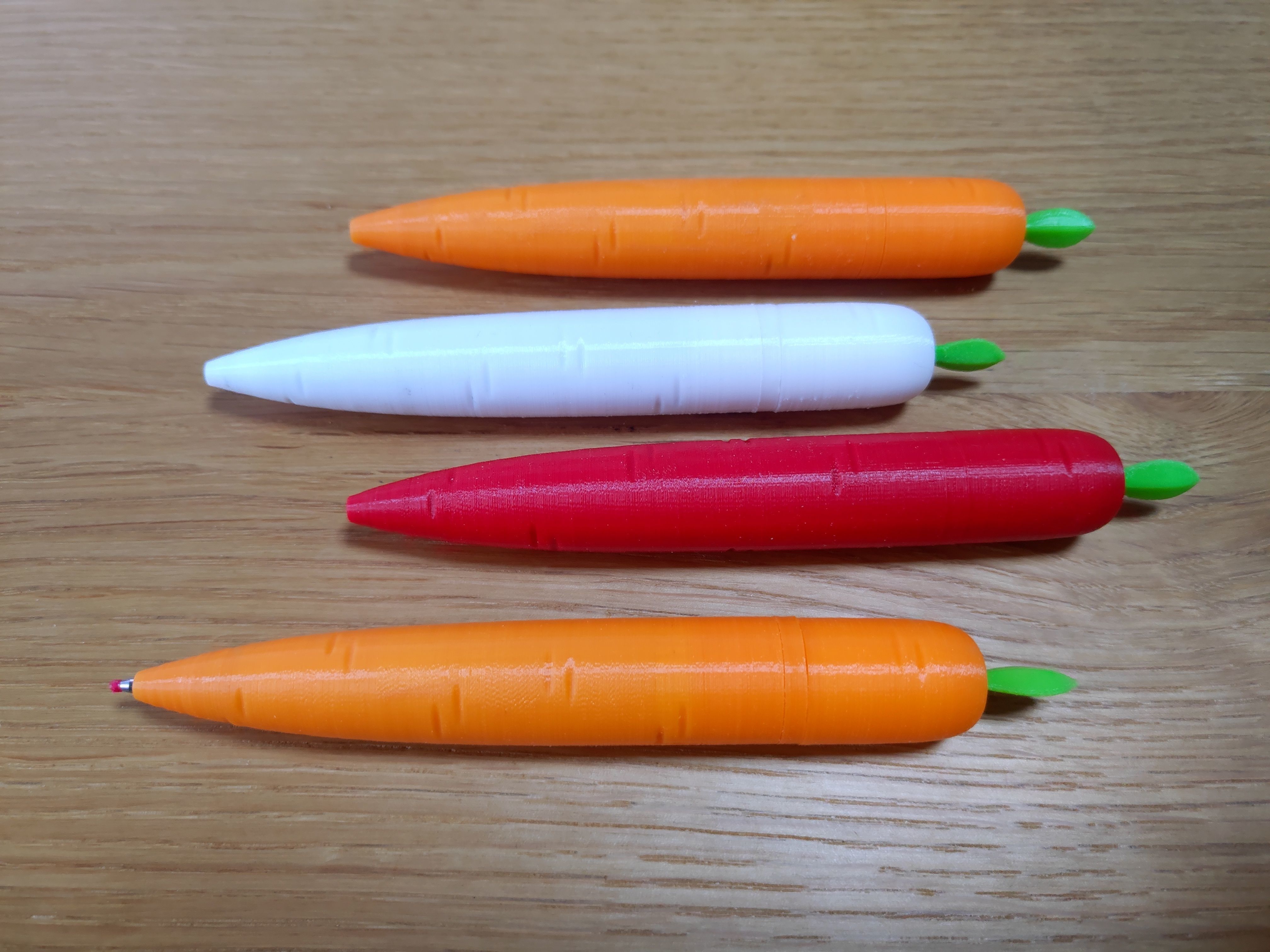 Carrot Pen - rotate open 3D model 3D printable | CGTrader