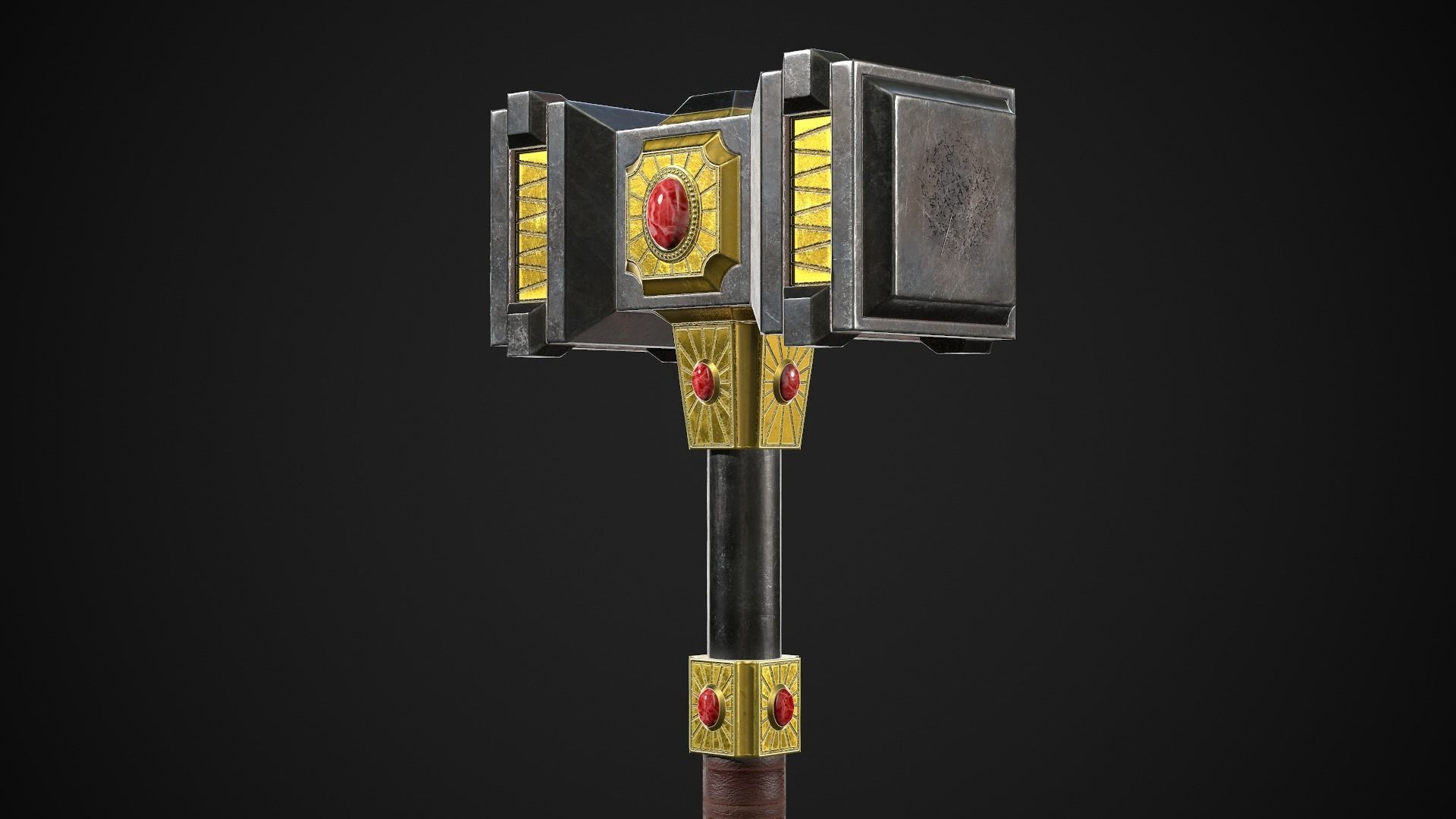 3D model Fantasy Great Hammer 03 VR / AR / low-poly | CGTrader