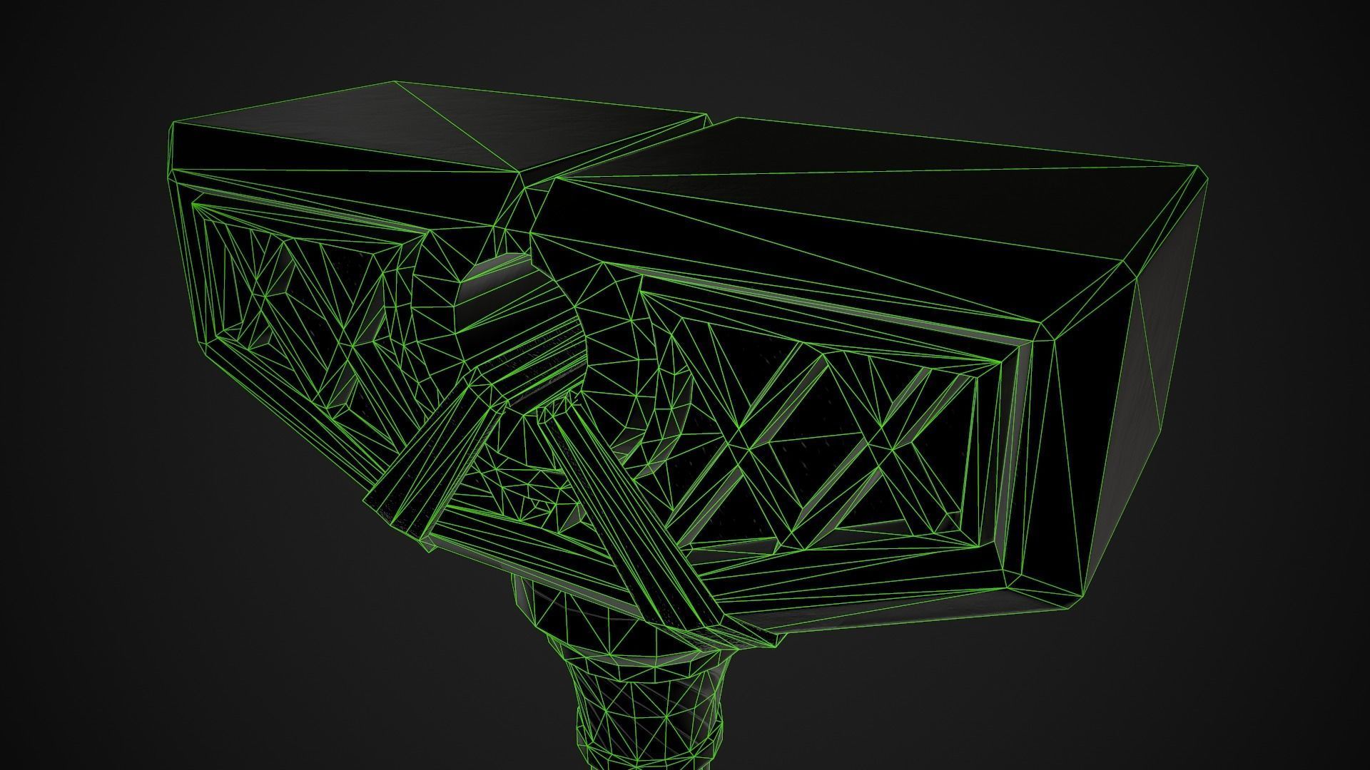 3D model Fantasy Great Hammer 05 VR / AR / low-poly | CGTrader