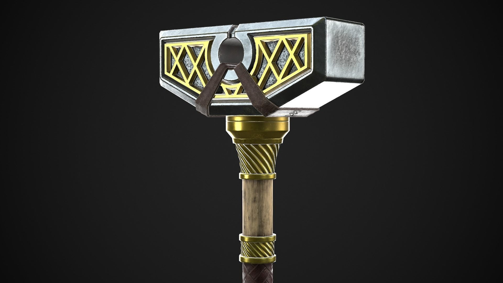 3D model Fantasy Great Hammer 05 VR / AR / low-poly | CGTrader