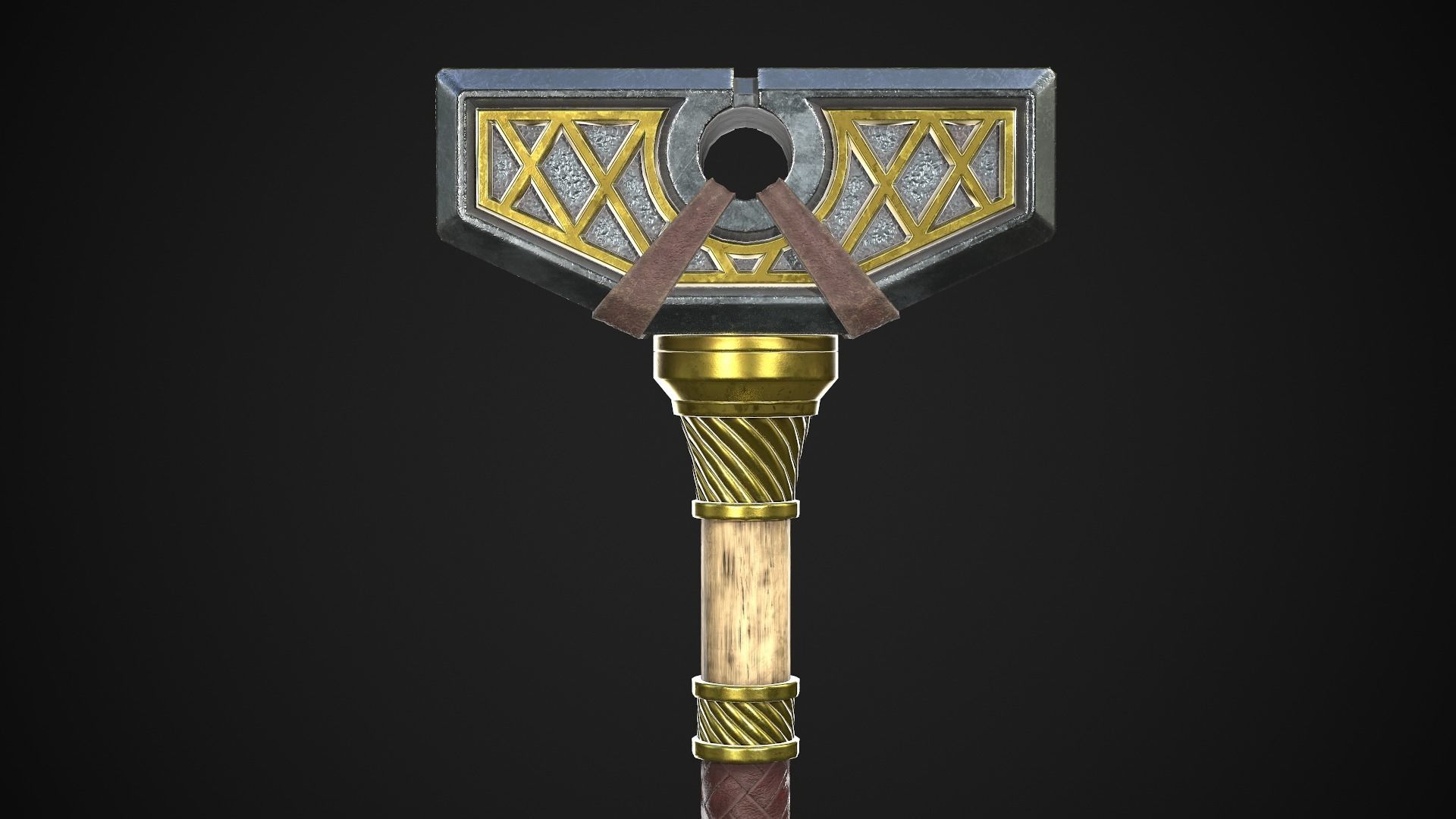 3D model Fantasy Great Hammer 05 VR / AR / low-poly | CGTrader