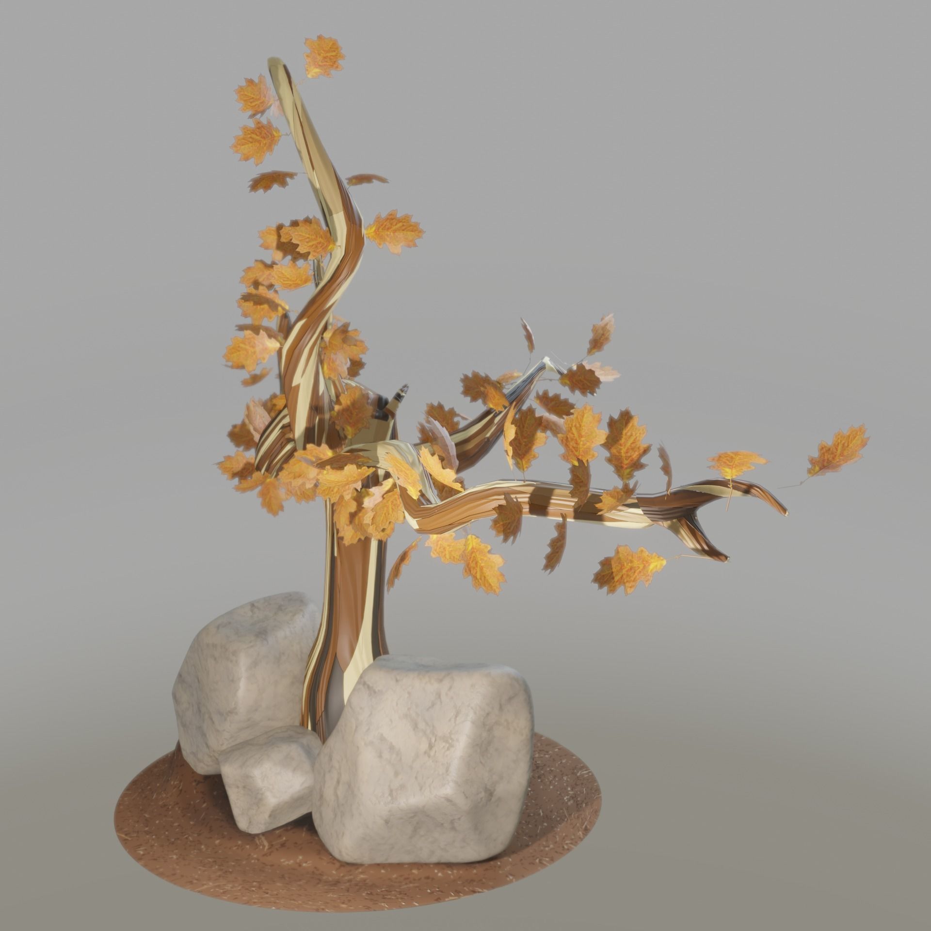 Stylized tree free 3D model | CGTrader