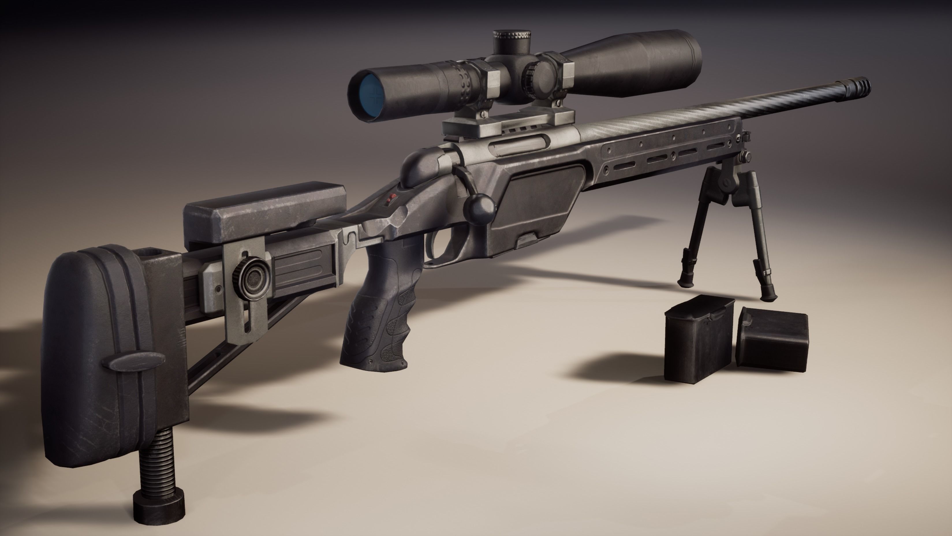 3D model Sniper Rifle Steyr SSG008 VR / AR / low-poly | CGTrader