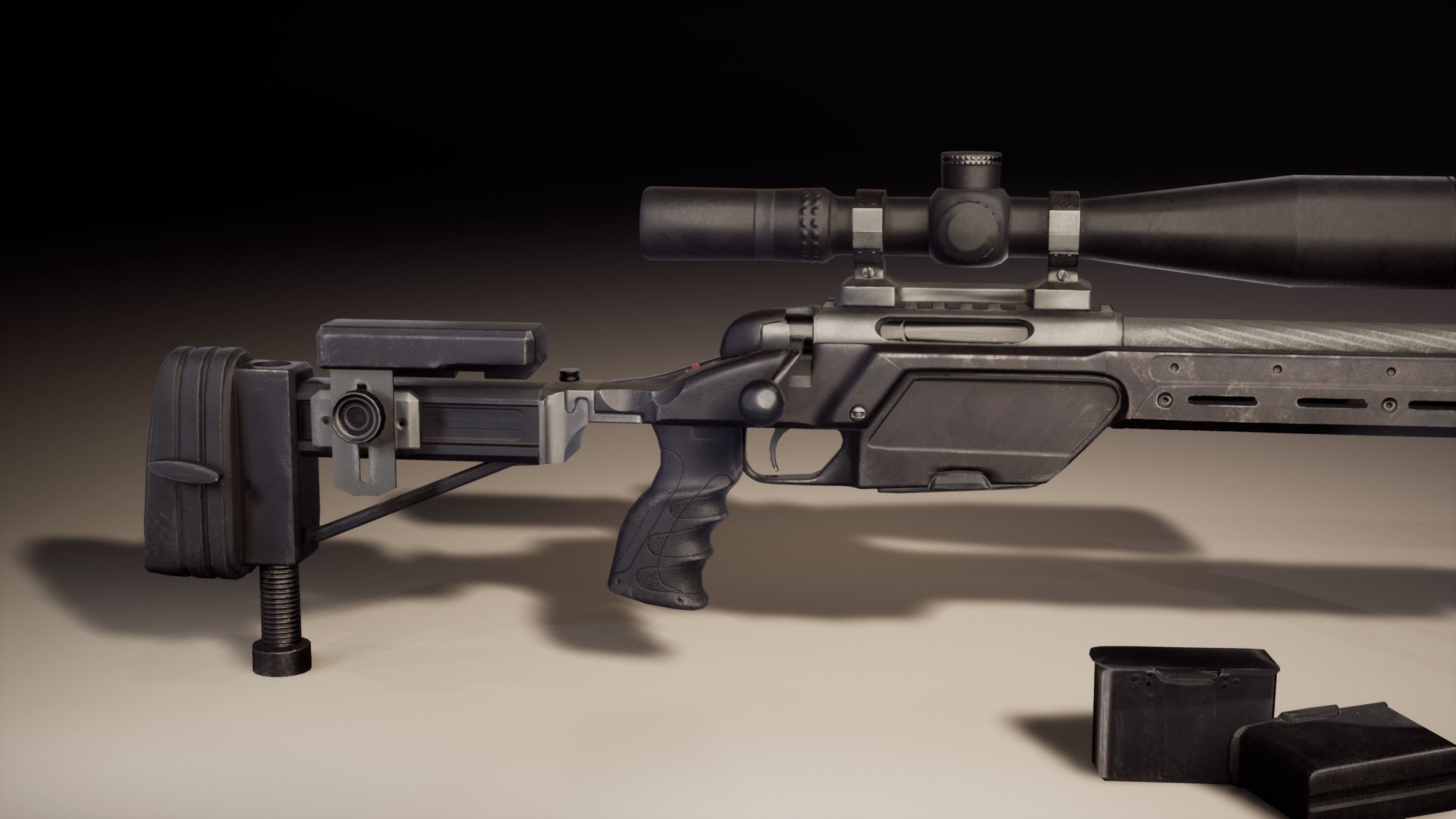 3D model Sniper Rifle Steyr SSG008 VR / AR / low-poly | CGTrader