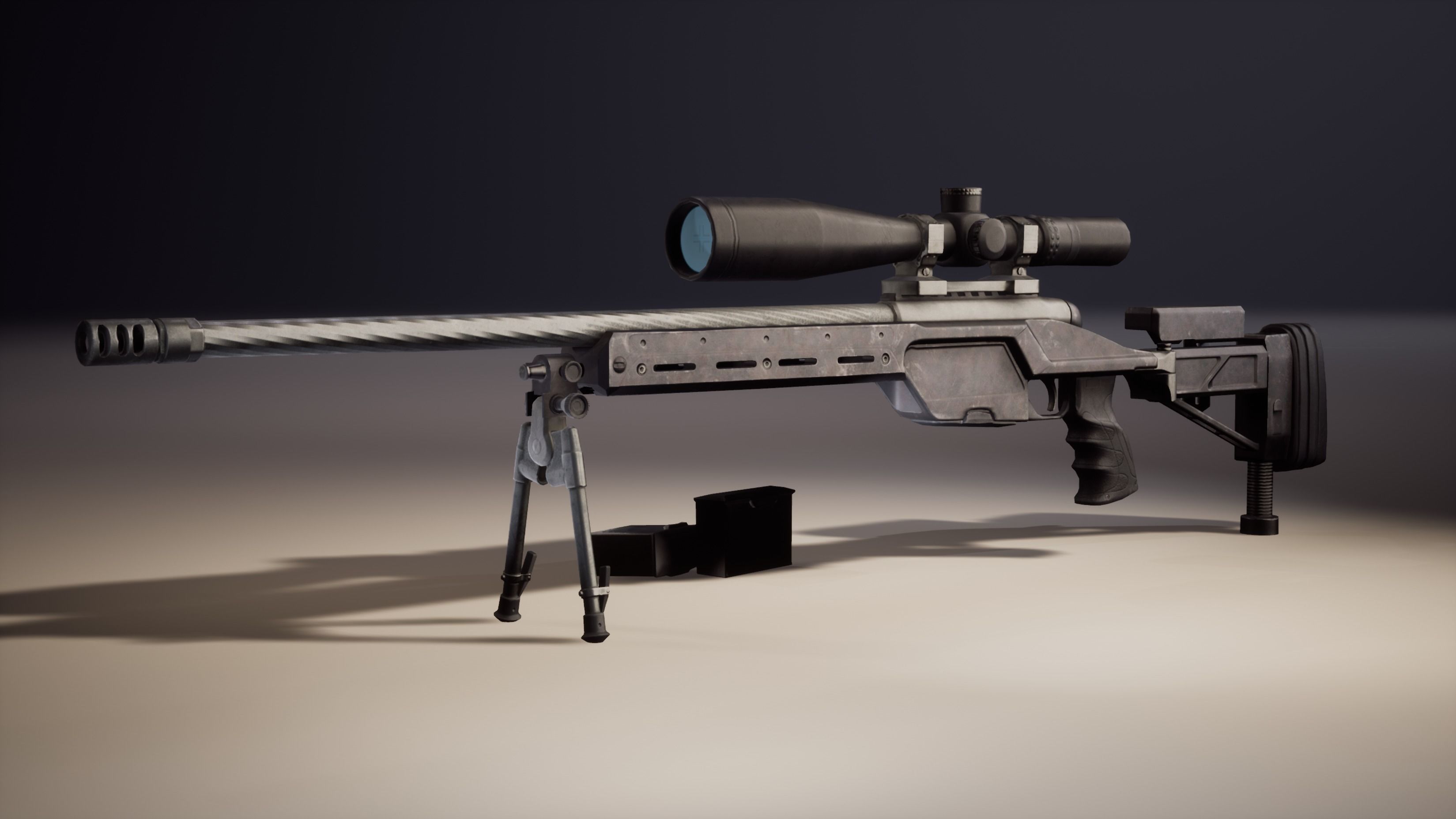 3D model Sniper Rifle Steyr SSG008 VR / AR / low-poly | CGTrader