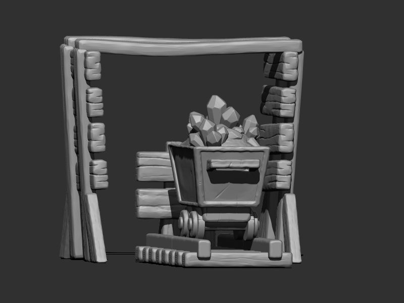 3D Printing Mine Props 3D model 3D printable | CGTrader