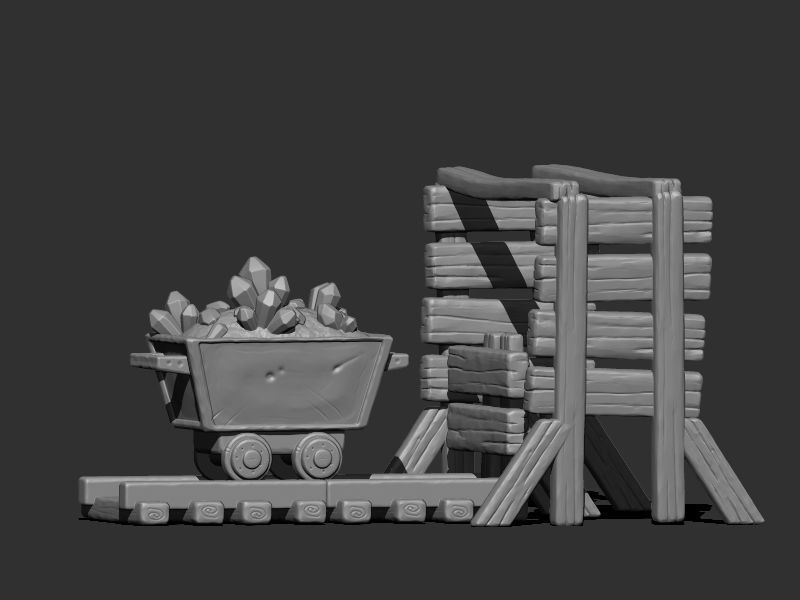 3D Printing Mine Props 3D model 3D printable | CGTrader