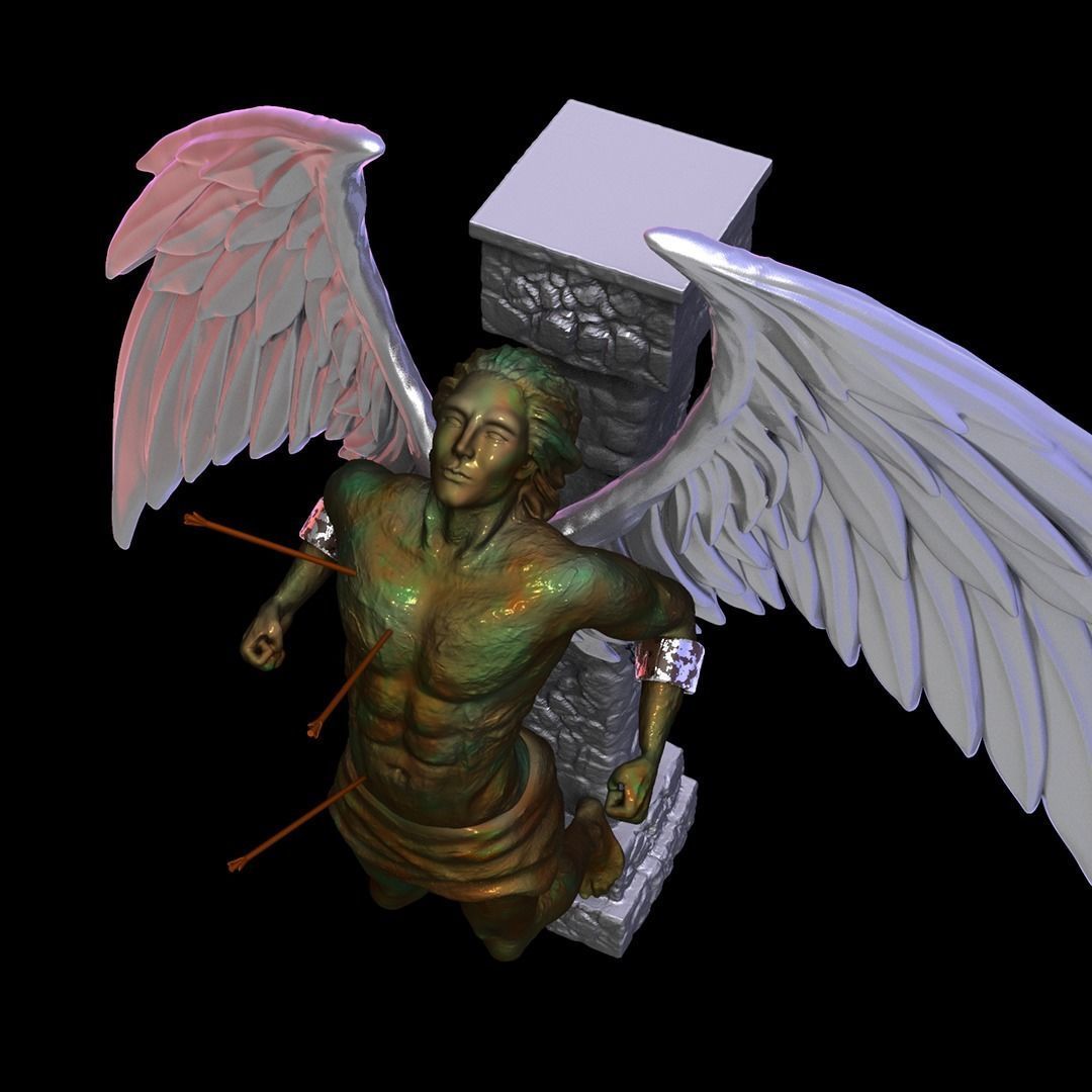 Icarus Greek Mythology Statue Art 3D model 3D printable | CGTrader