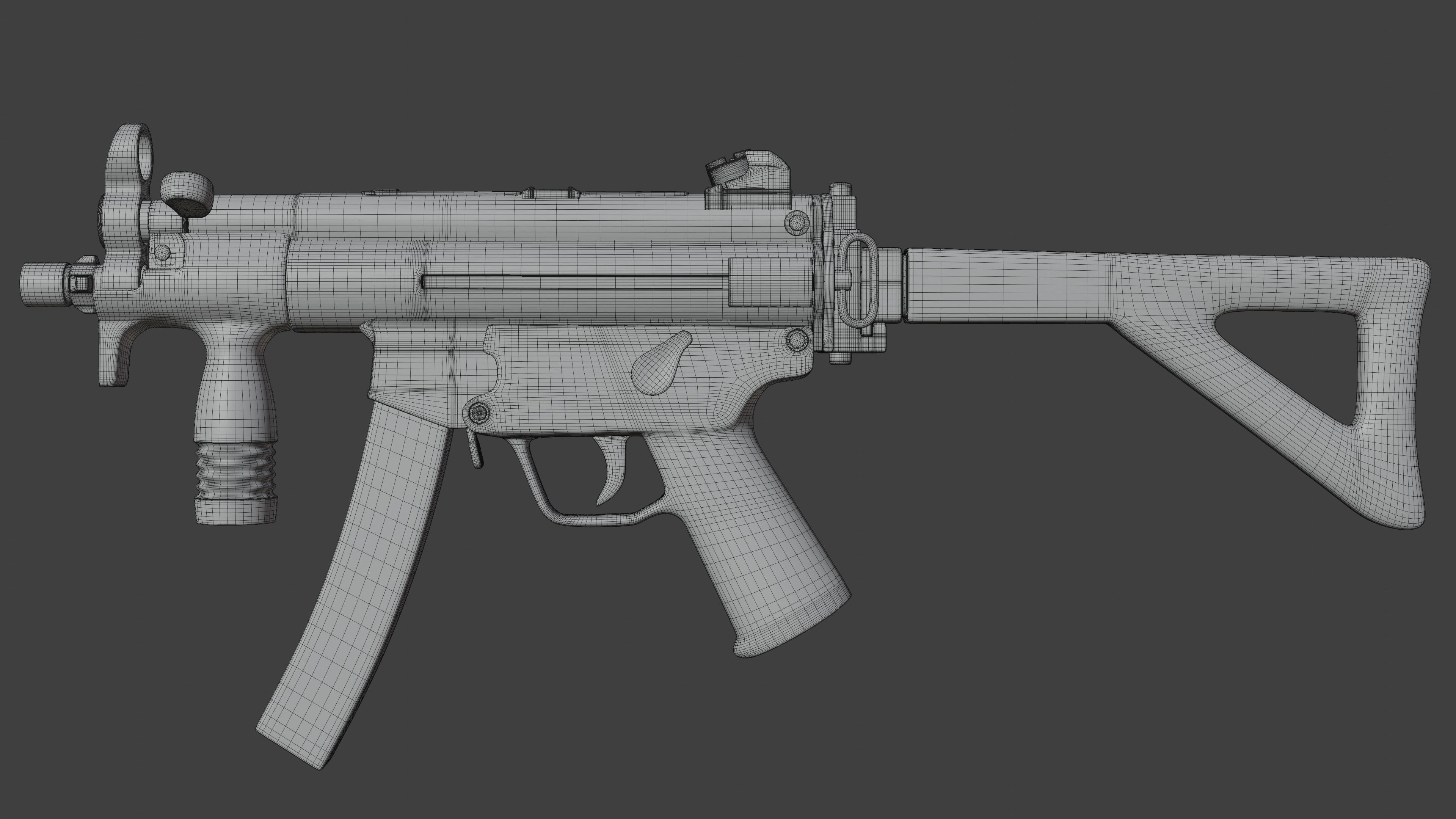 HK MP5K 3D model | CGTrader