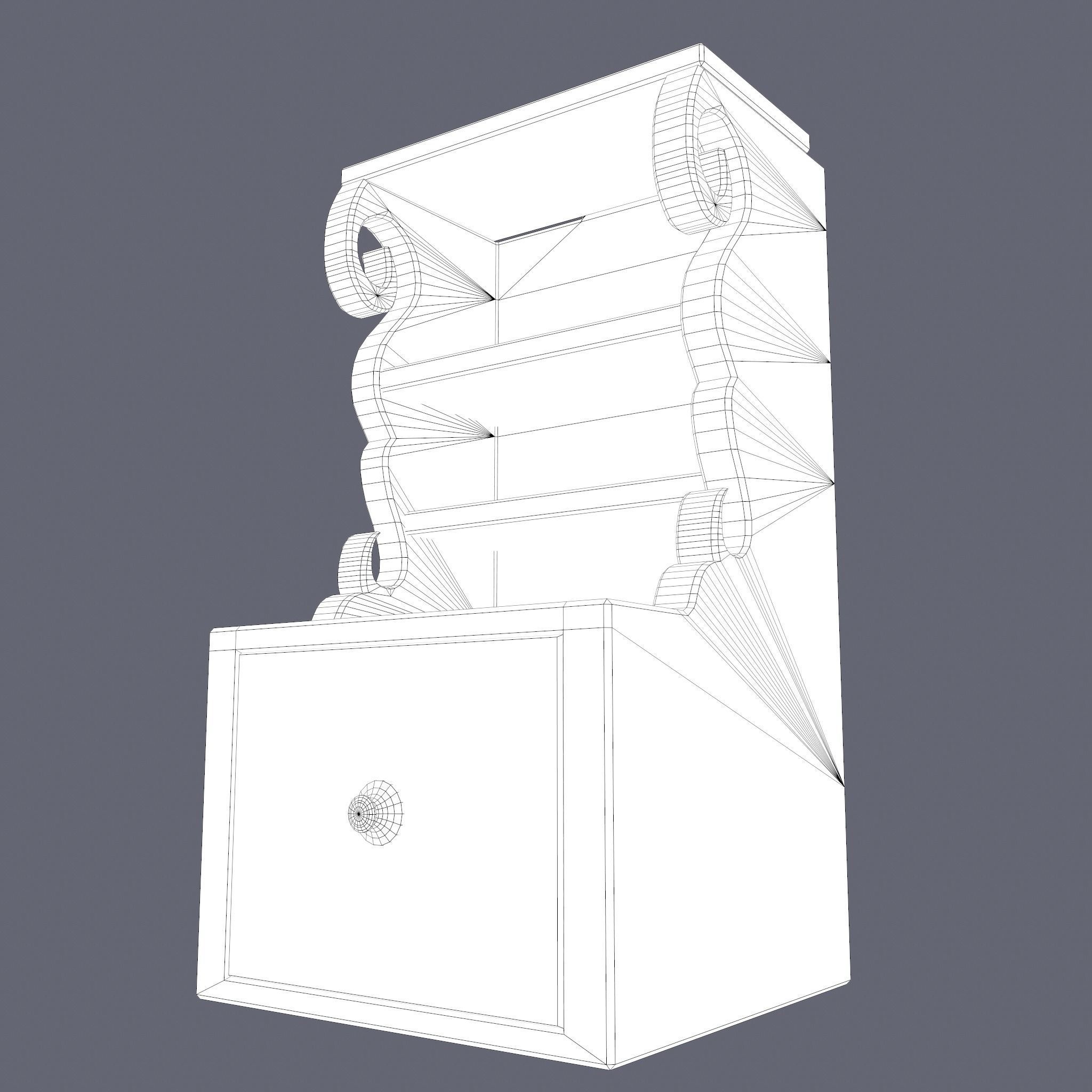 3D model Medieval Style Storage Box VR / AR / low-poly | CGTrader