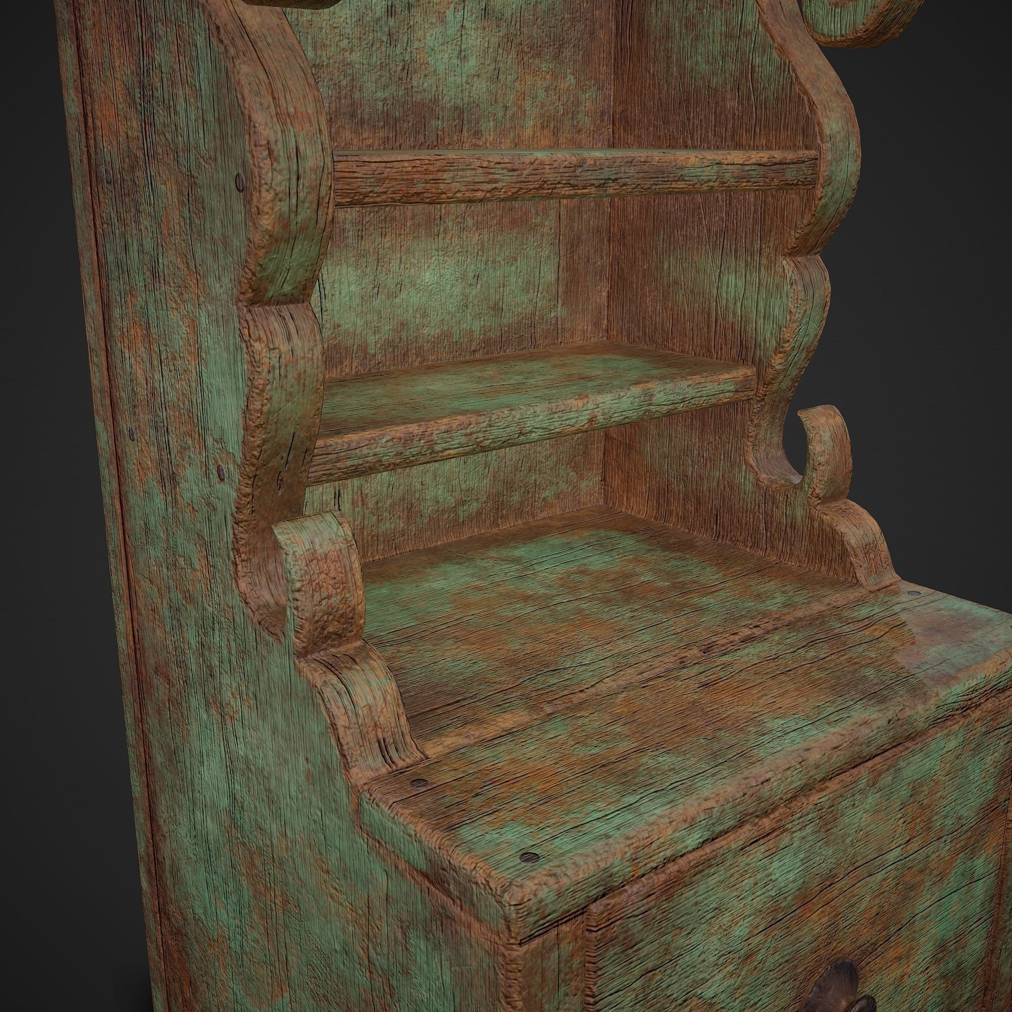 3D model Medieval Style Storage Box VR / AR / low-poly | CGTrader