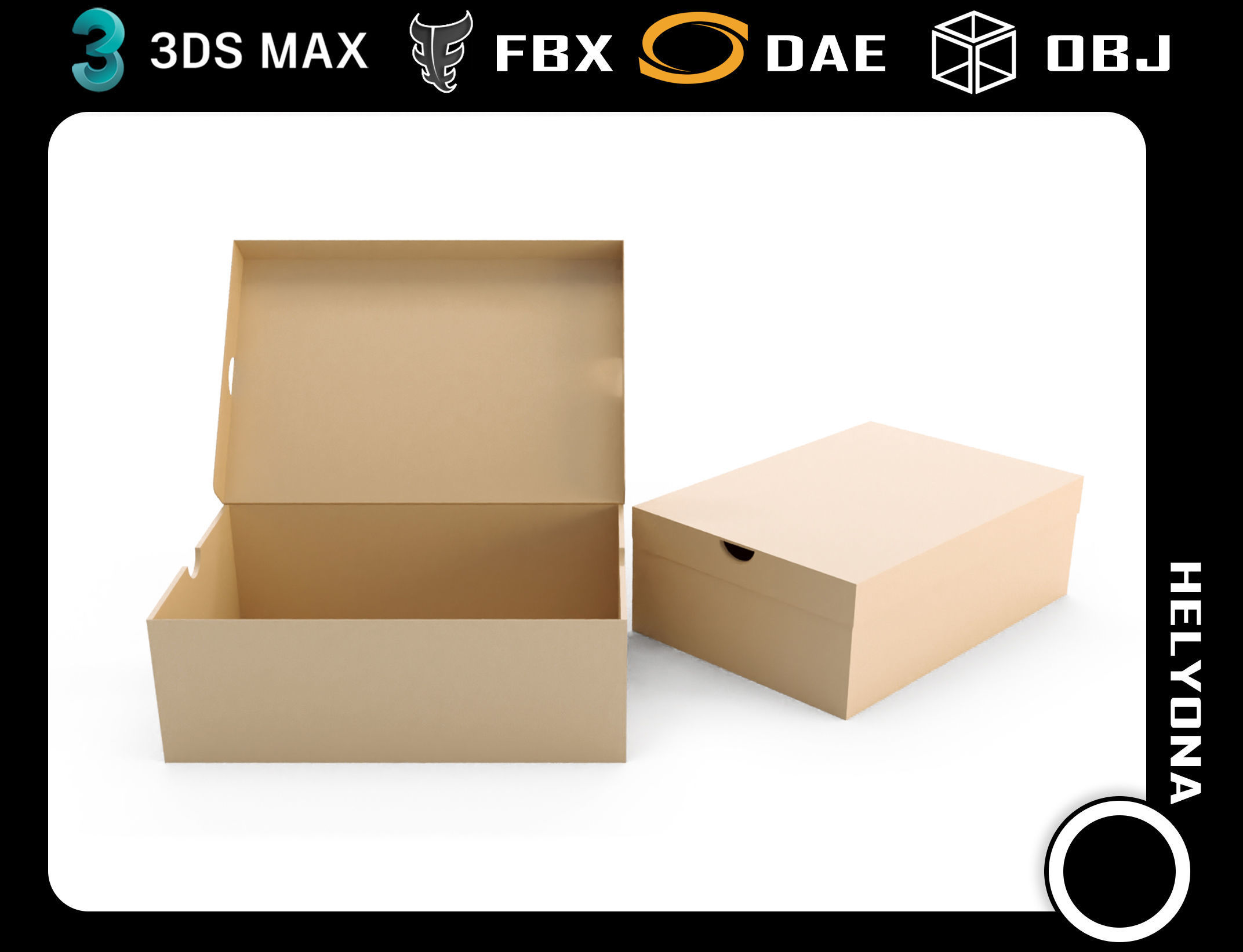 3D model realtime stack Cardboard Boxes | CGTrader