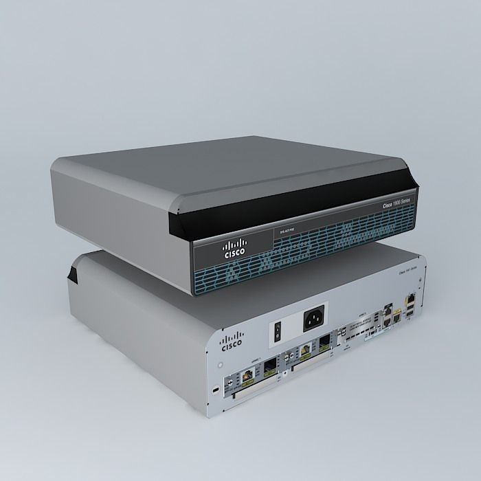Cisco 1941 router SME 3D model | CGTrader