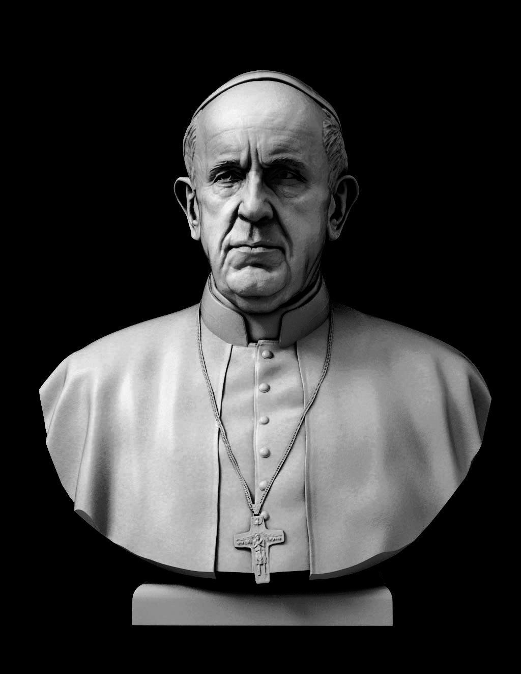 Pope Francis 3D model 3D printable | CGTrader
