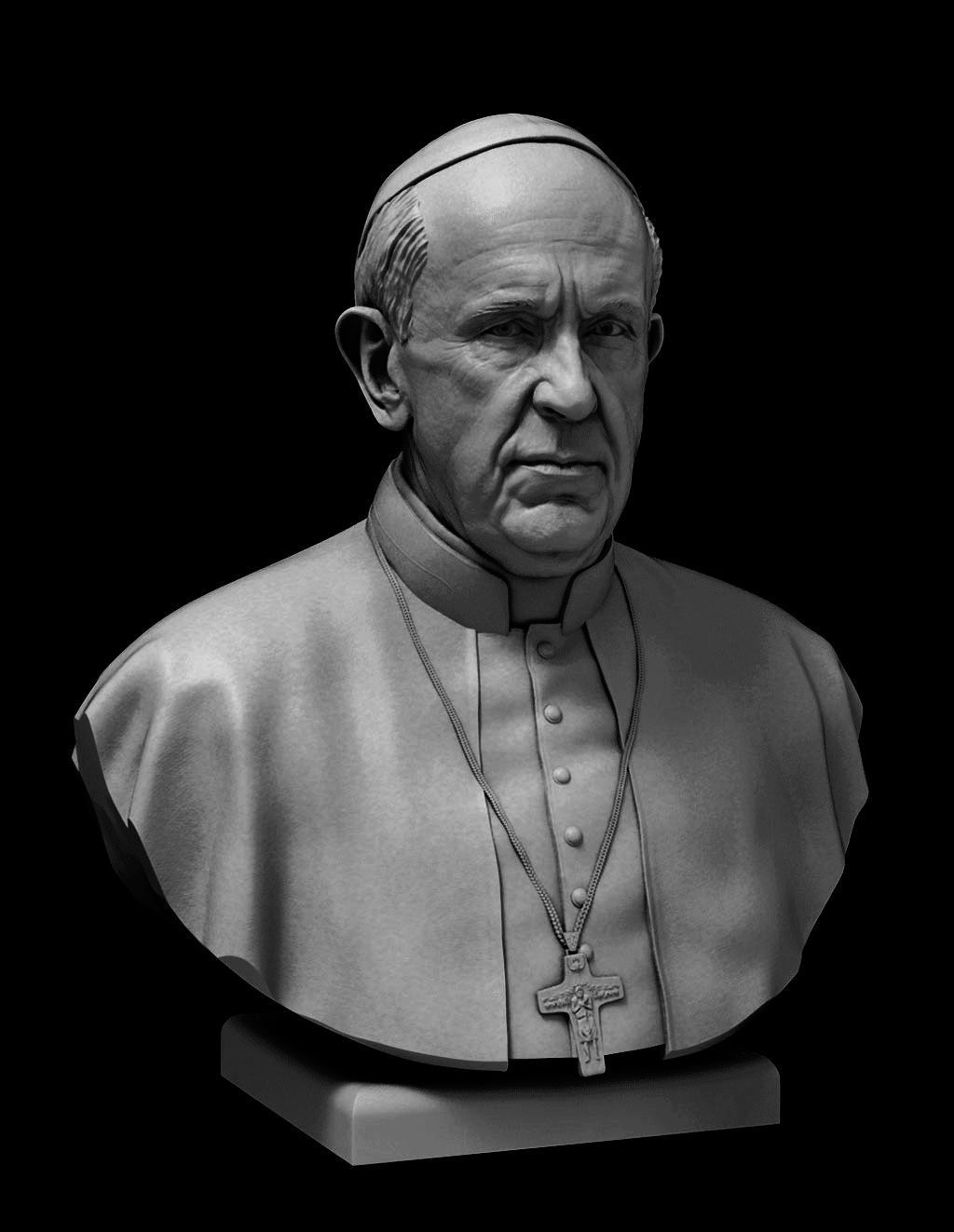 Pope Francis 3D model 3D printable | CGTrader