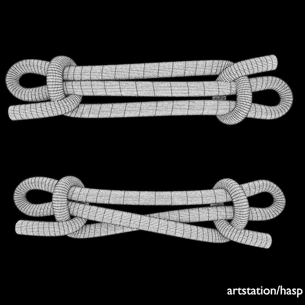 3D model sheepshank knot VR / AR / low-poly | CGTrader