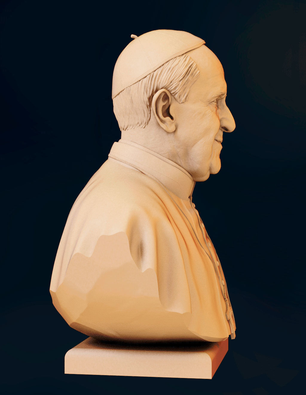 Pope Francis v2 3D model 3D printable | CGTrader