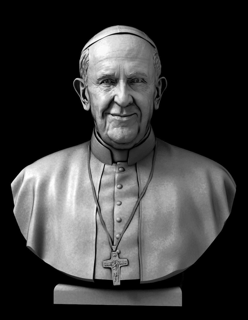 Pope Francis v2 3D model 3D printable | CGTrader