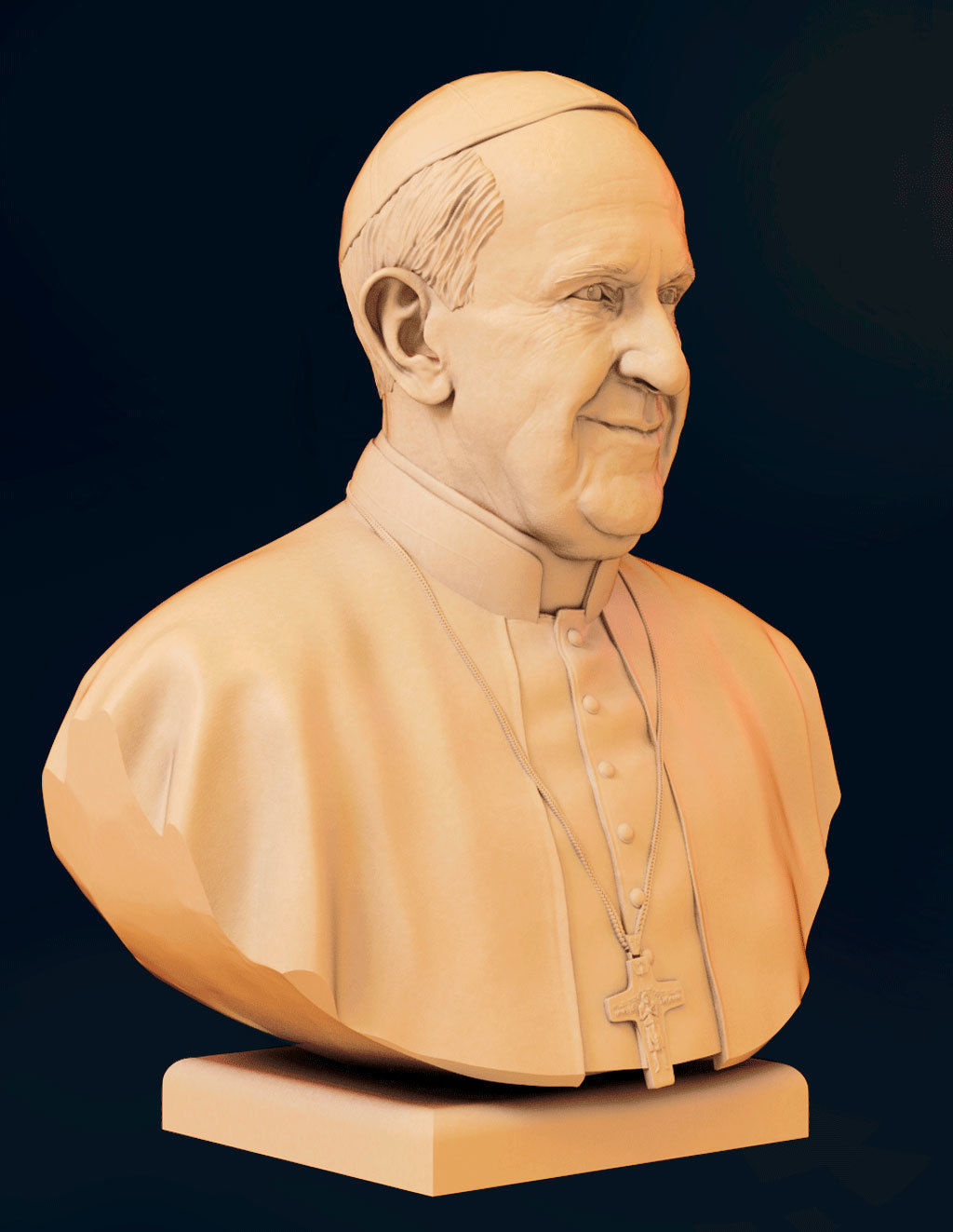 Pope Francis v2 3D model 3D printable | CGTrader