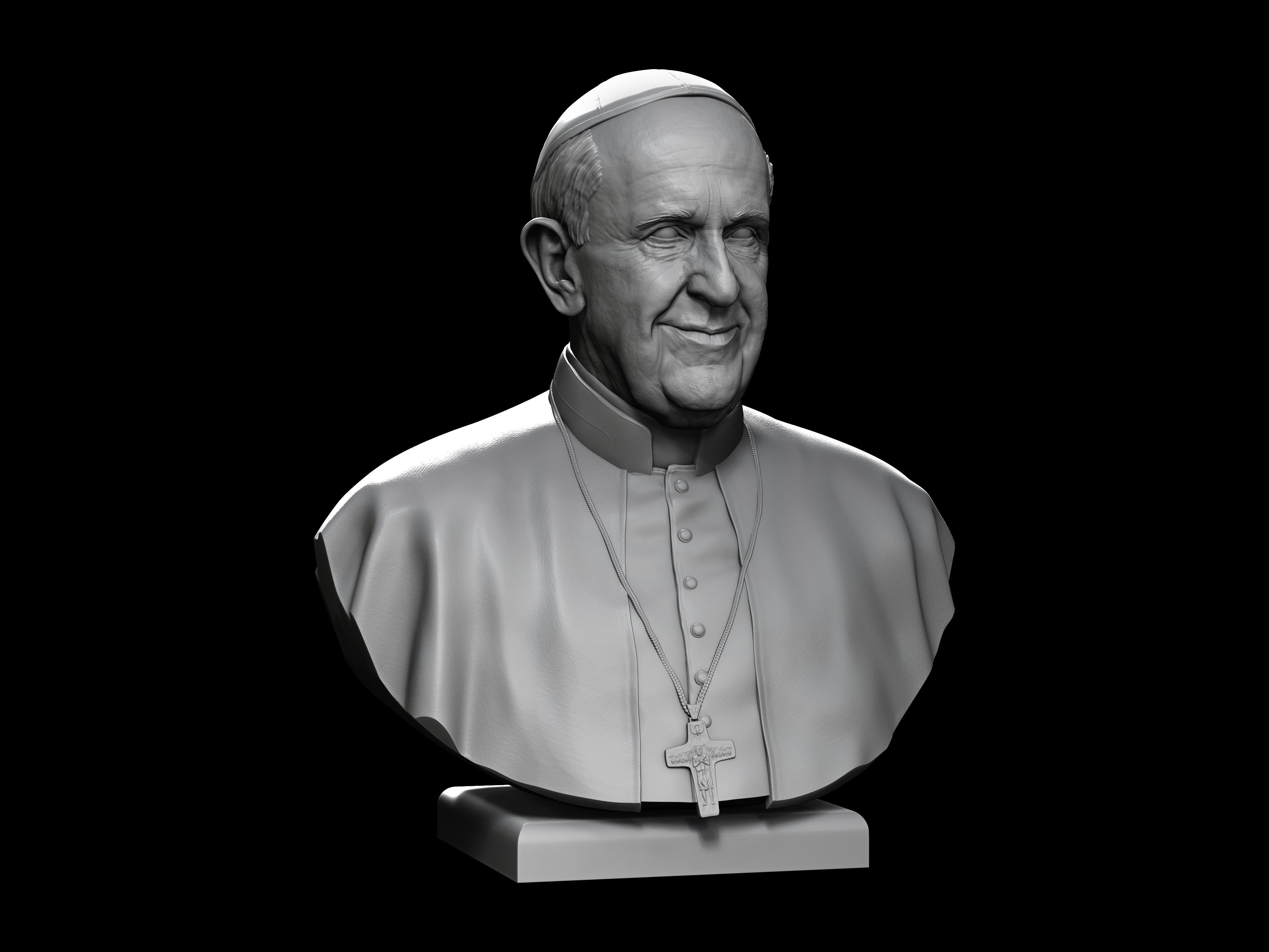 Pope Francis v2 3D model 3D printable | CGTrader