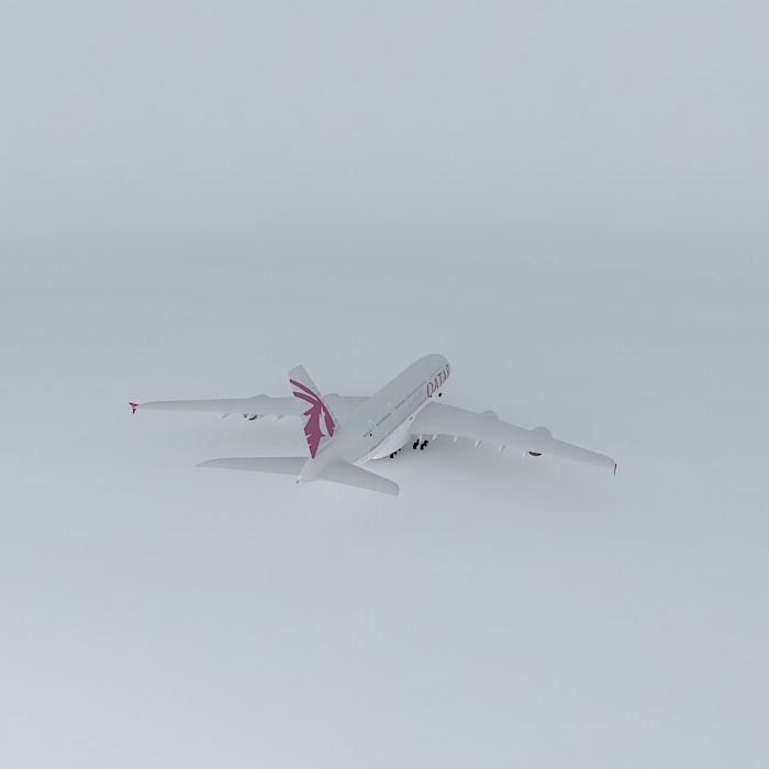 Qatar Qatar Airways Airbus A380 861 2014 free 3D model | CGTrader