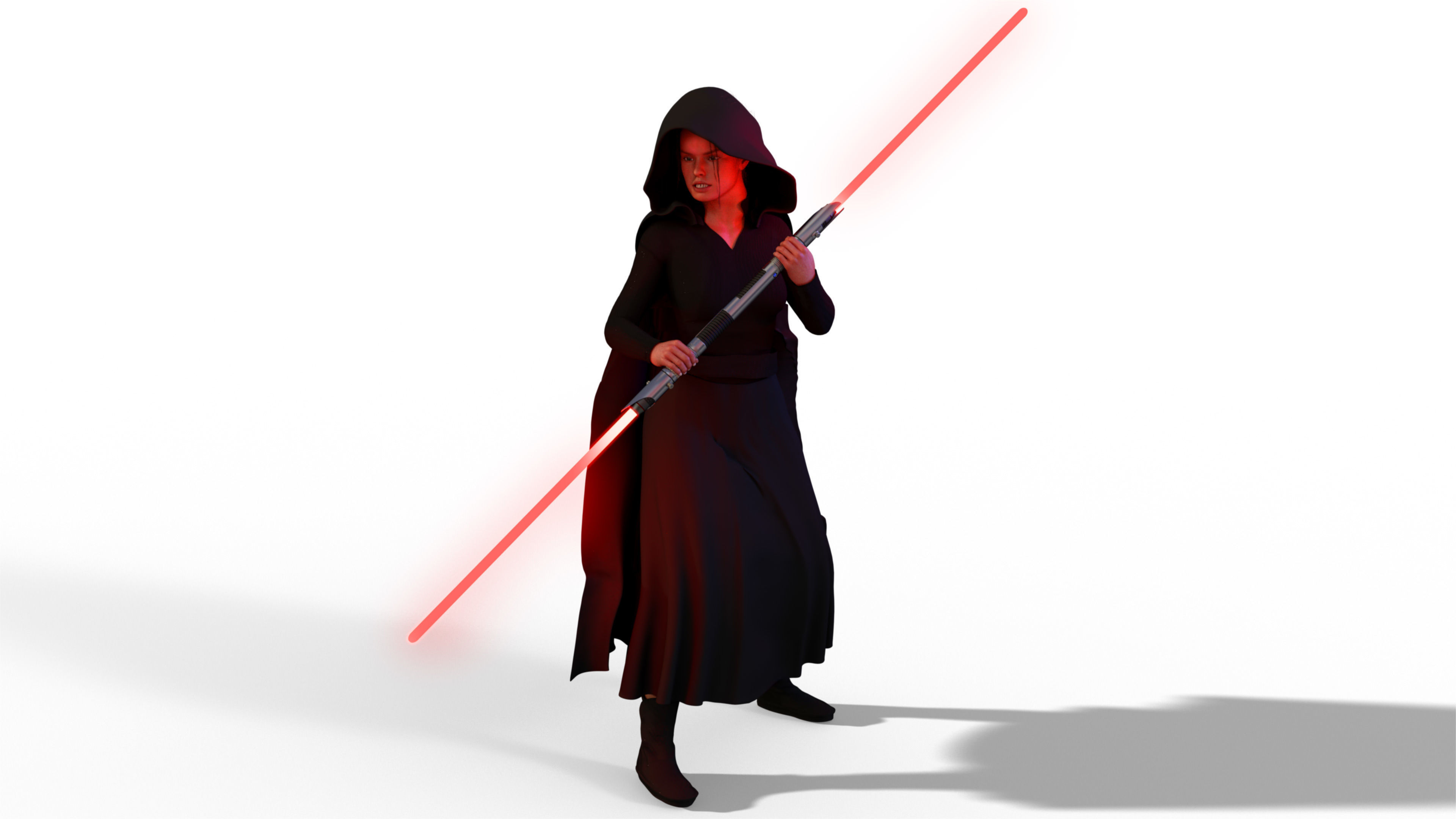 Sith Dark Rey Palpatine 3D model animated rigged | CGTrader
