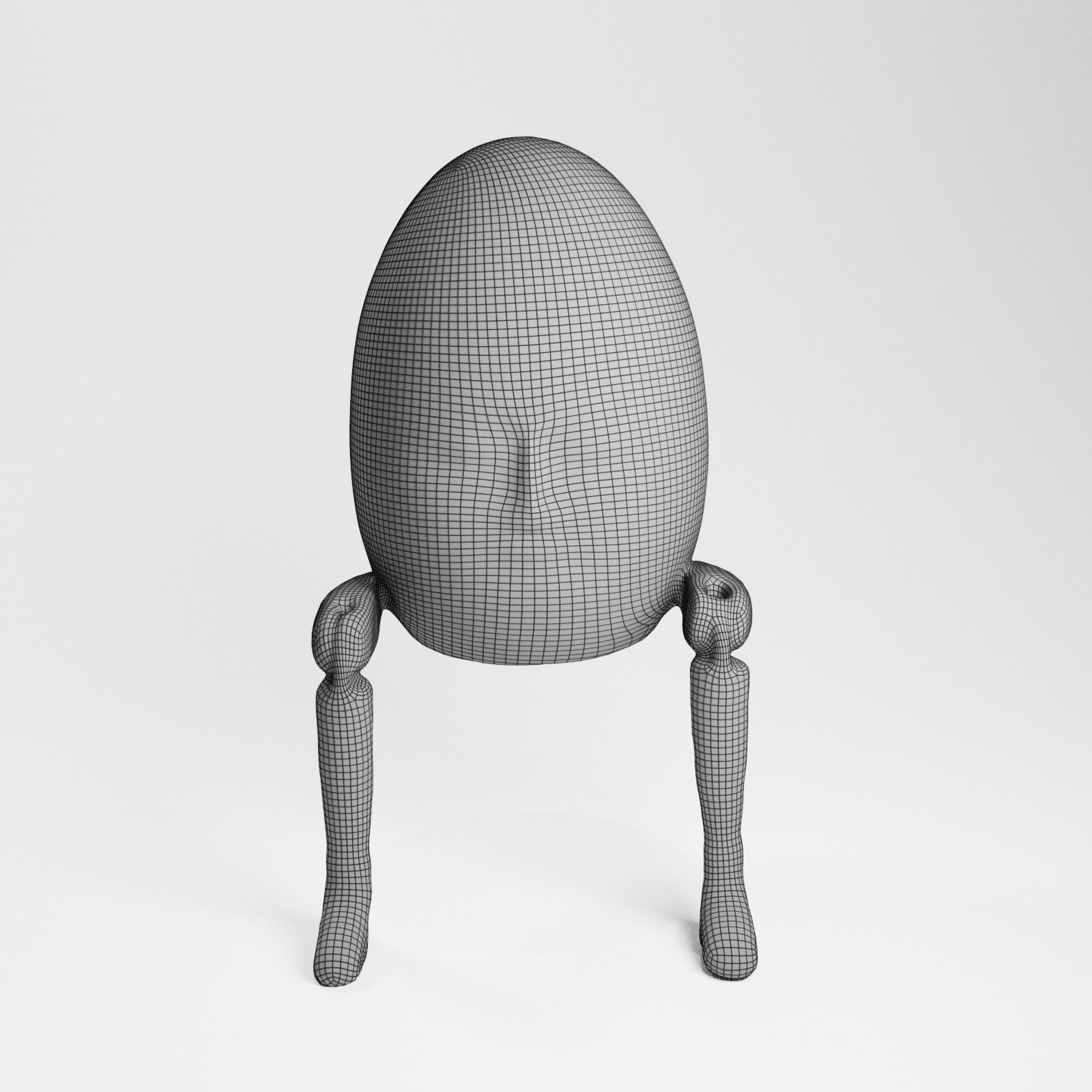 Sitting Wooden Figure Humpty Dumpty 3d scan 3D model | CGTrader