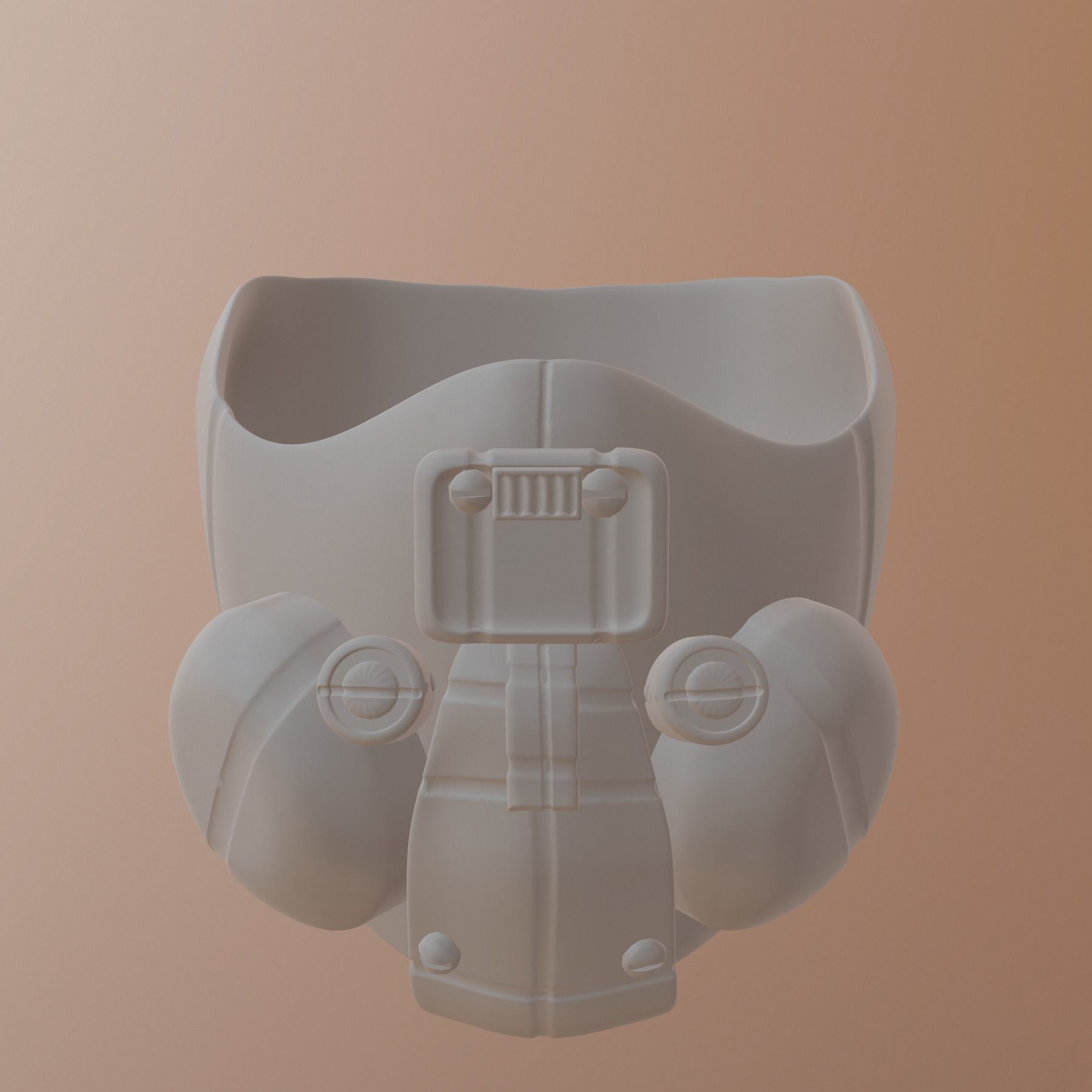gas mask millitary high poly sculpt 3d printable 3D model | CGTrader