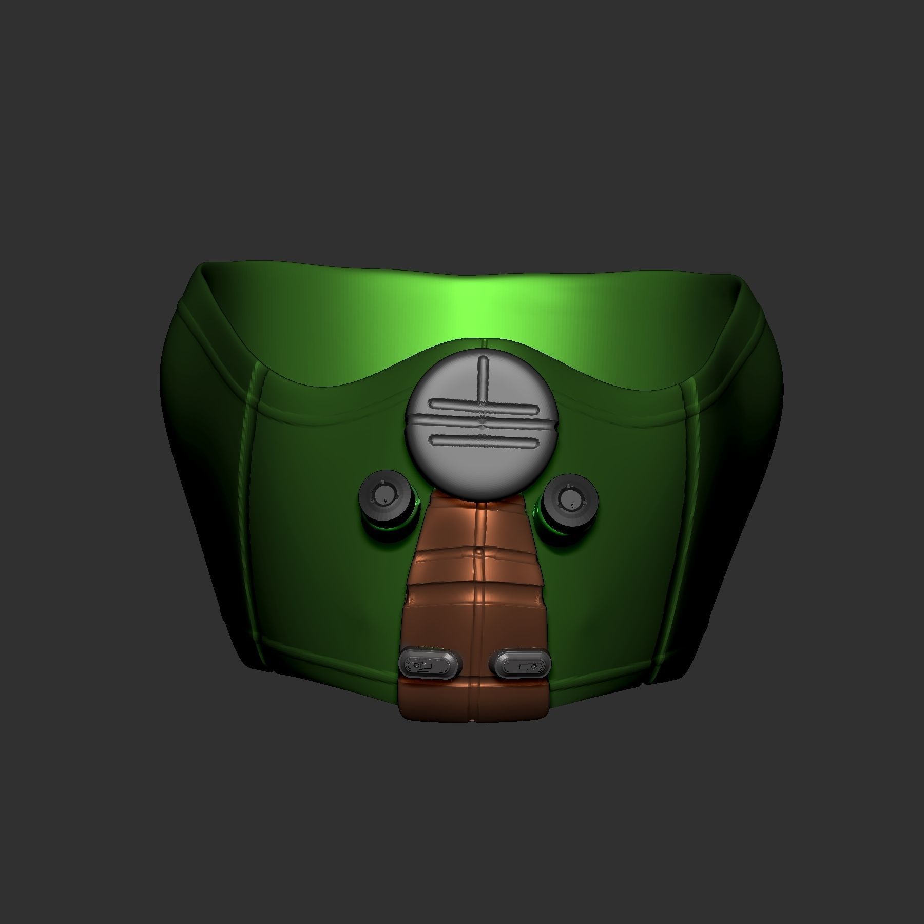 gas mask millitary high poly sculpt 3d printable ver 3 3D model | CGTrader