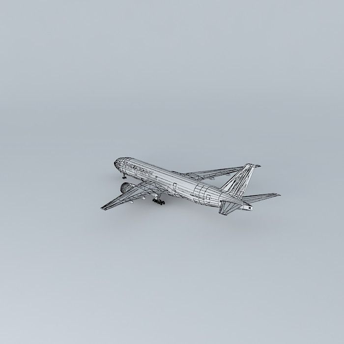 Transaero Airlines Transaero Boeing 777 200ER 2014 free 3D model | CGTrader