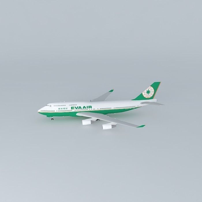 Eva Air Eva Air Boeing 747 45E 2013 free 3D model | CGTrader