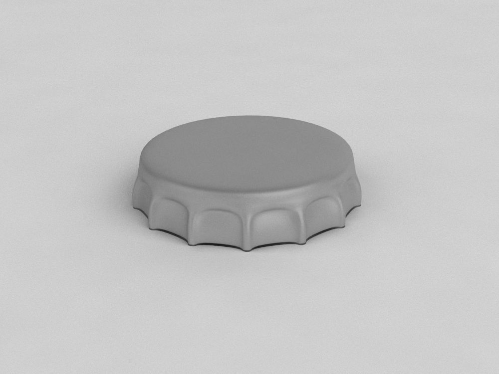 Bottle cap free 3D model | CGTrader