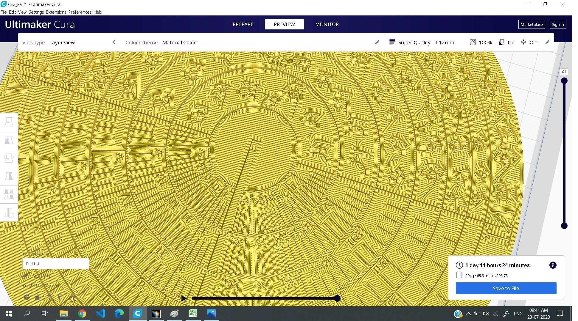 Sun Dial universal 3D model 3D printable | CGTrader