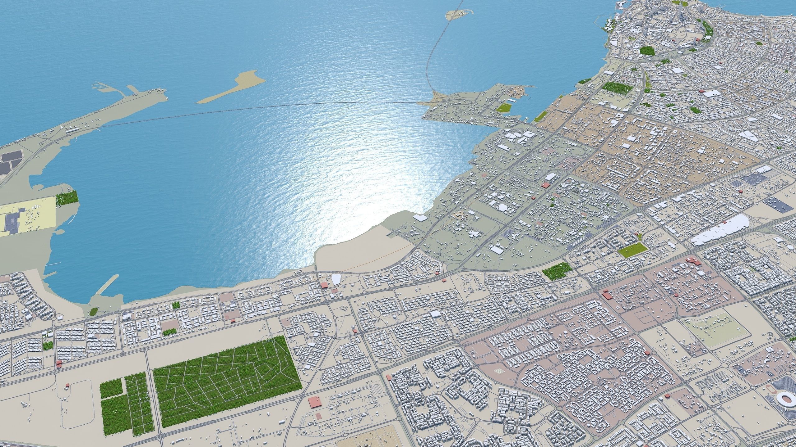 3D model Kuwait Full City and Country VR / AR / low-poly | CGTrader