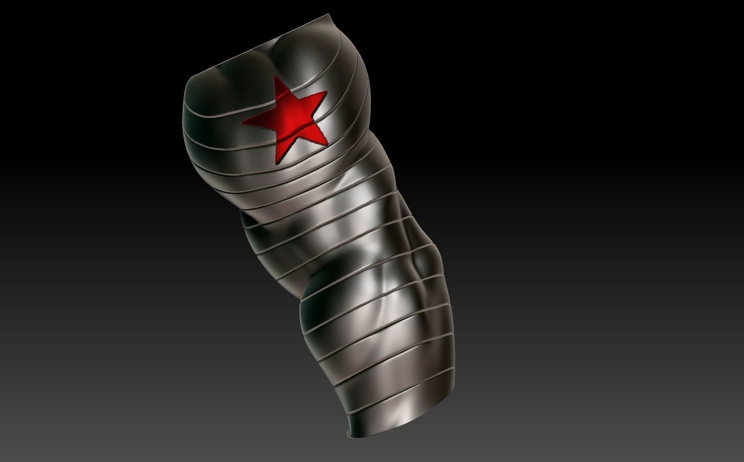 Winter soldier metal arm 3D model 3D printable | CGTrader