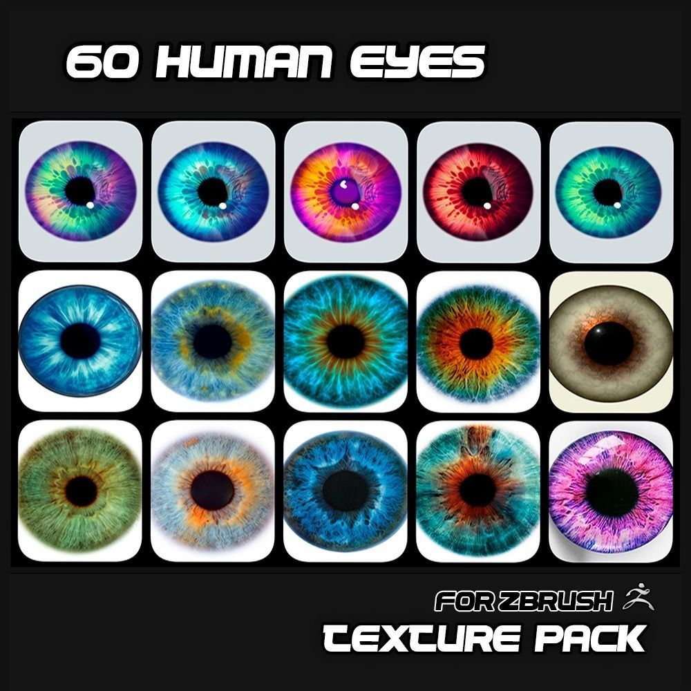 60 HUMAN EYES PACK TEXTURES Texture | CGTrader